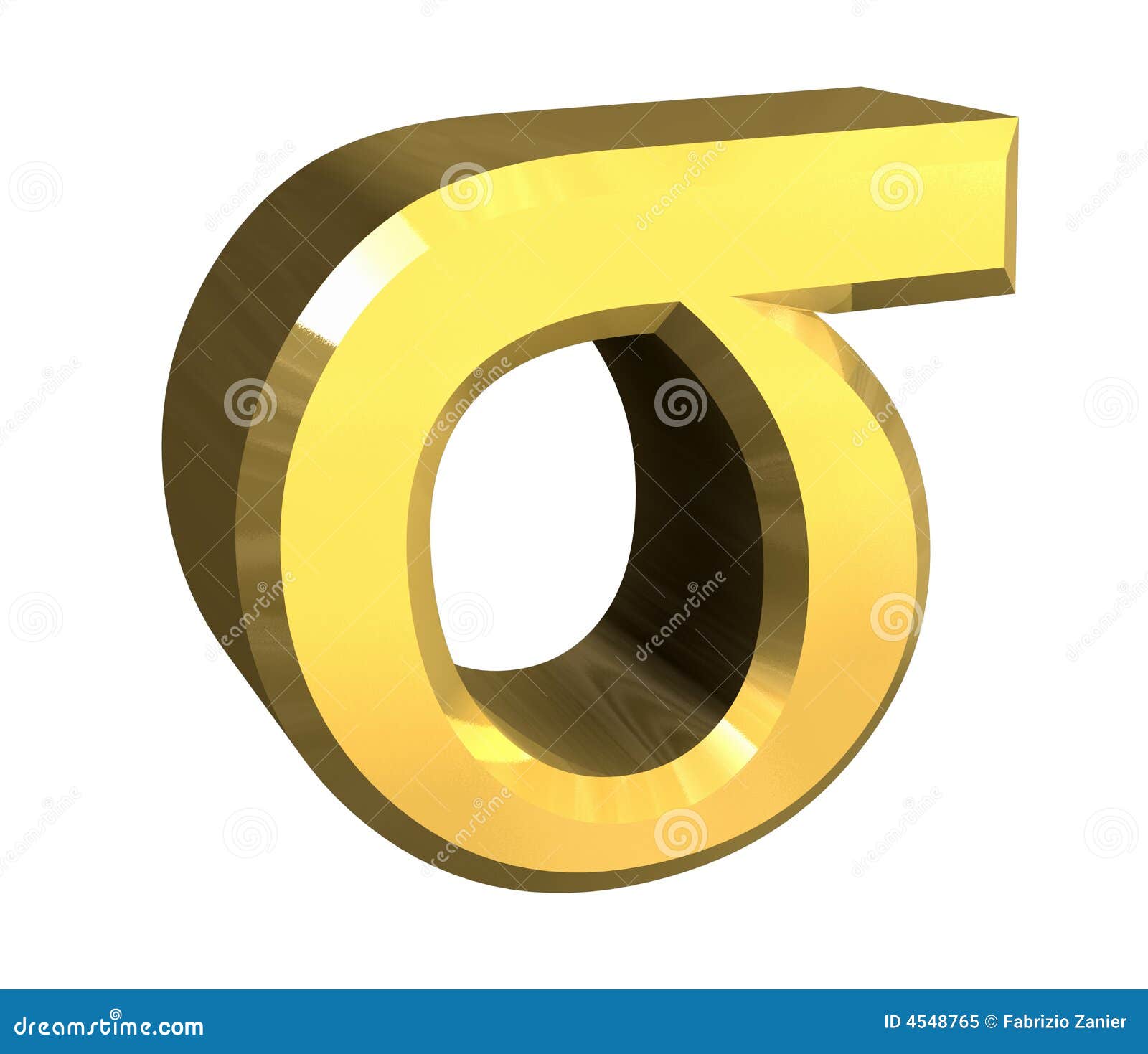 Símbolo Do Sigma No Ouro (3d) Ilustração Stock - Ilustração de anuncie ...