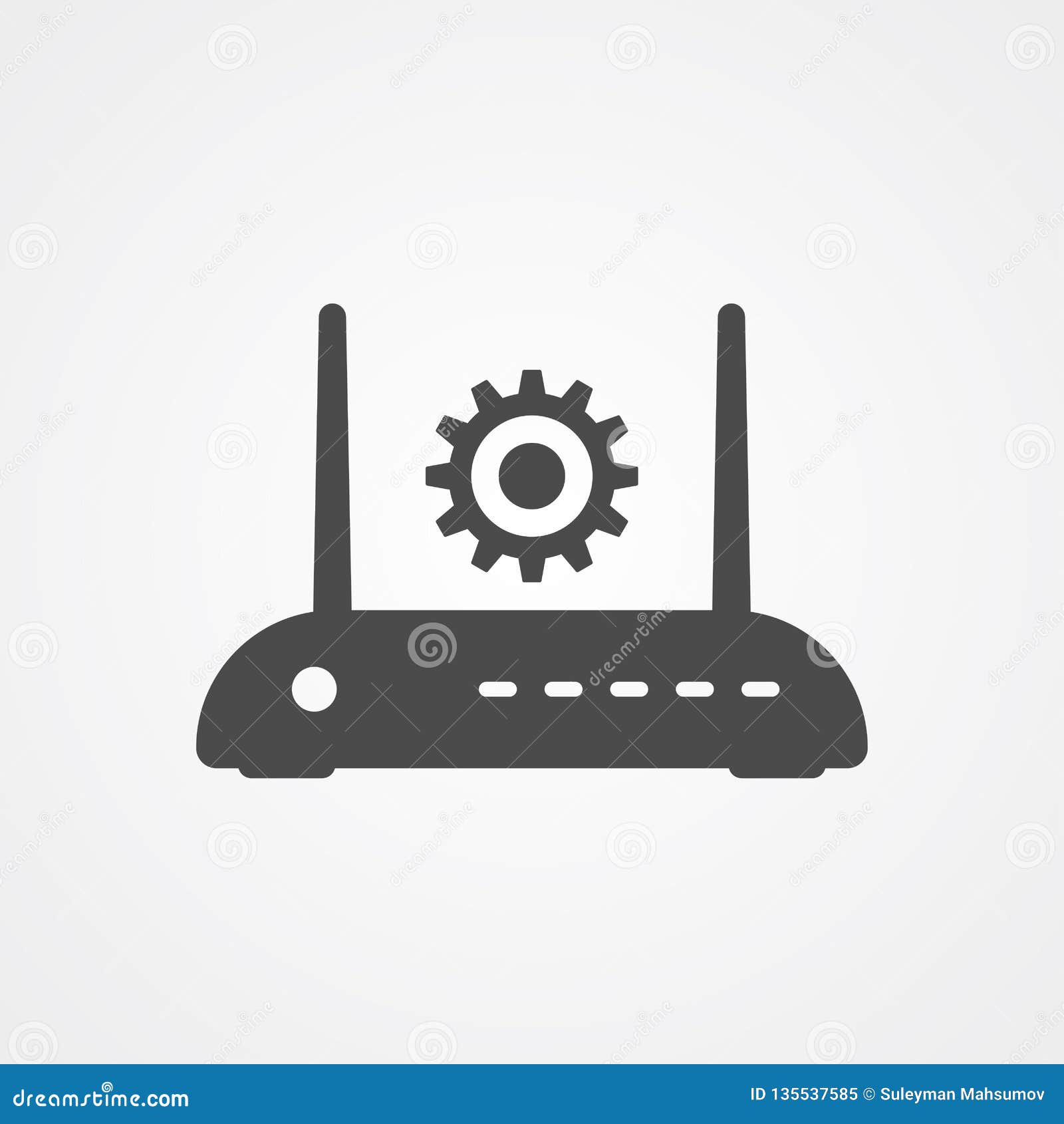 Símbolo Do Sinal Do ícone Do Vetor Do Router Do Modem Ilustração do ...