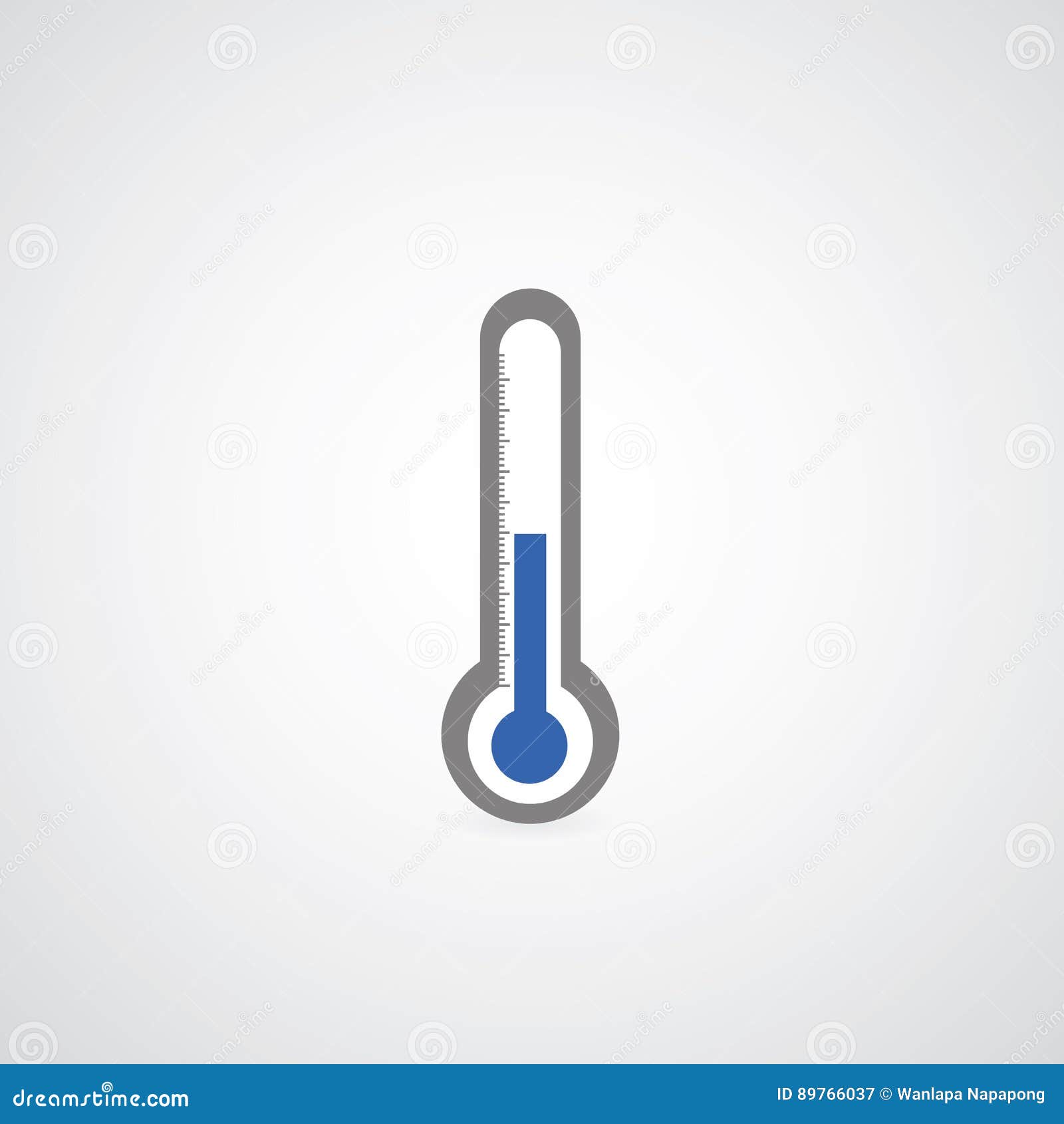 Símbolo do termômetro ilustração do vetor. Ilustração de medida - 89766037