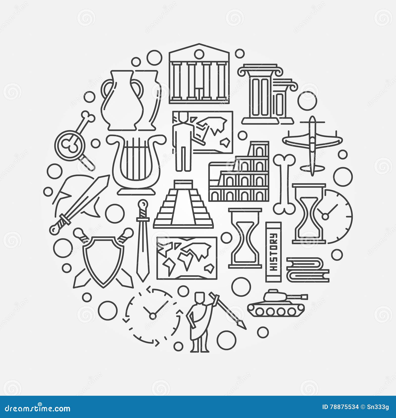 Símbolo Do Vetor Da História Ilustração do Vetor - Ilustração de ...