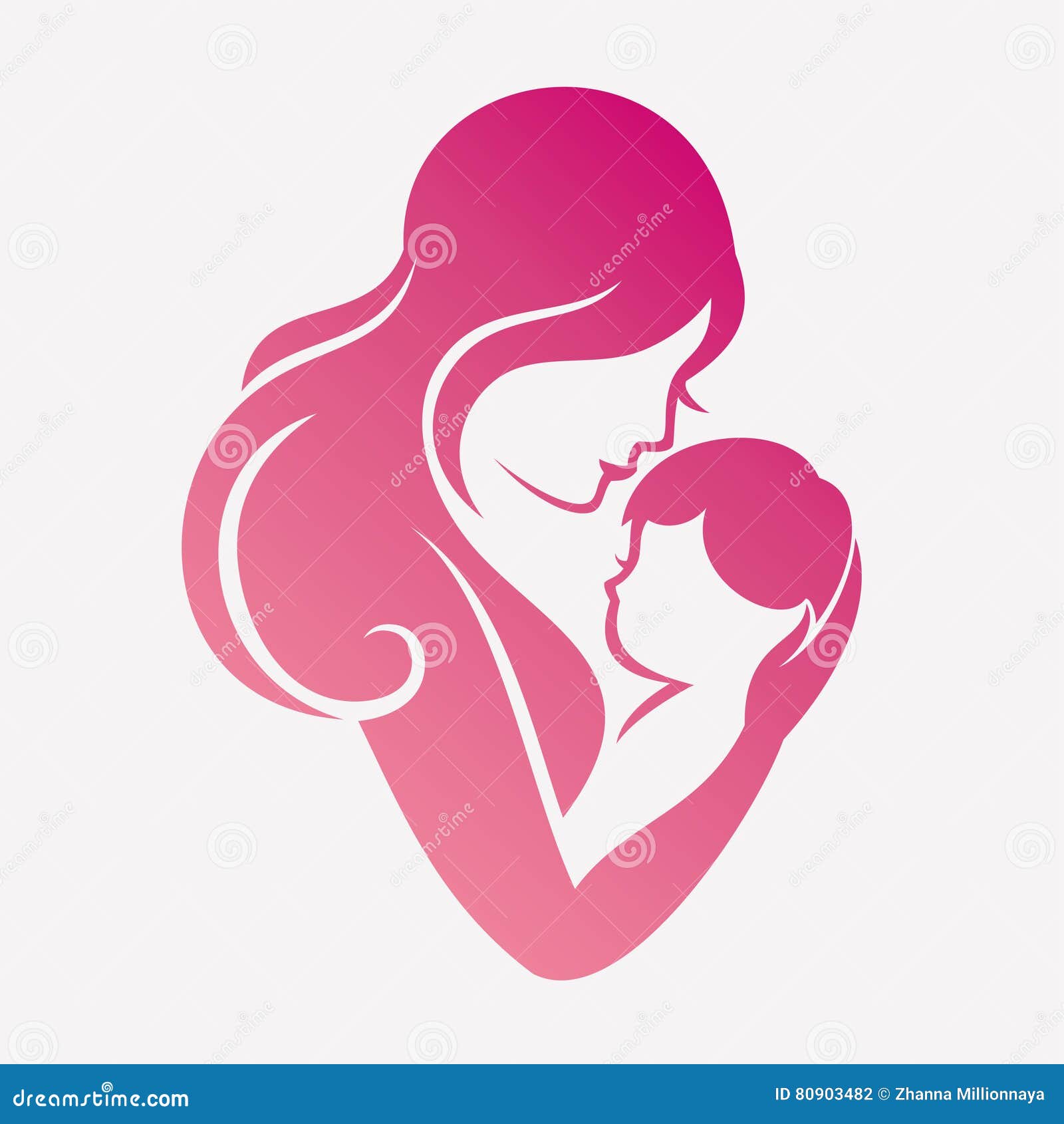 Símbolo Do Vetor Da Mãe E Do Bebê Ilustração do Vetor - Ilustração de ...