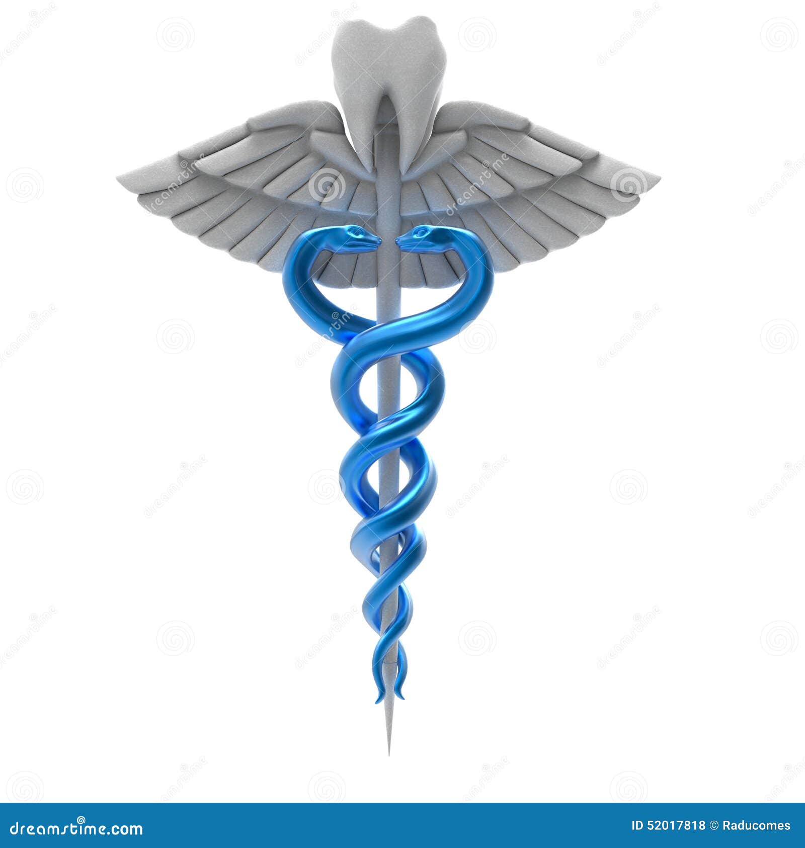 Símbolo Dos Dentistas Do Caduceus Ilustração Stock - Ilustração de ...