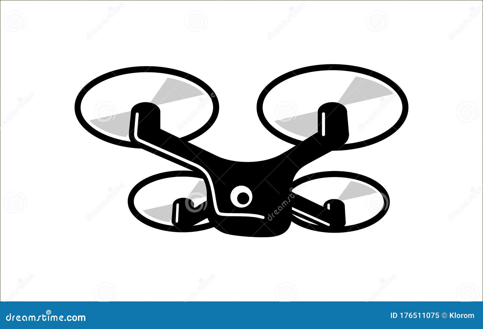 Símbolo drone simple ilustración del vector. Ilustración de sencillo ...
