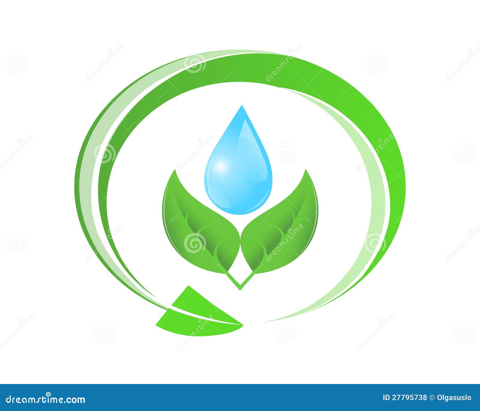 Símbolo ecológico stock de ilustración. Ilustración de global - 27795738
