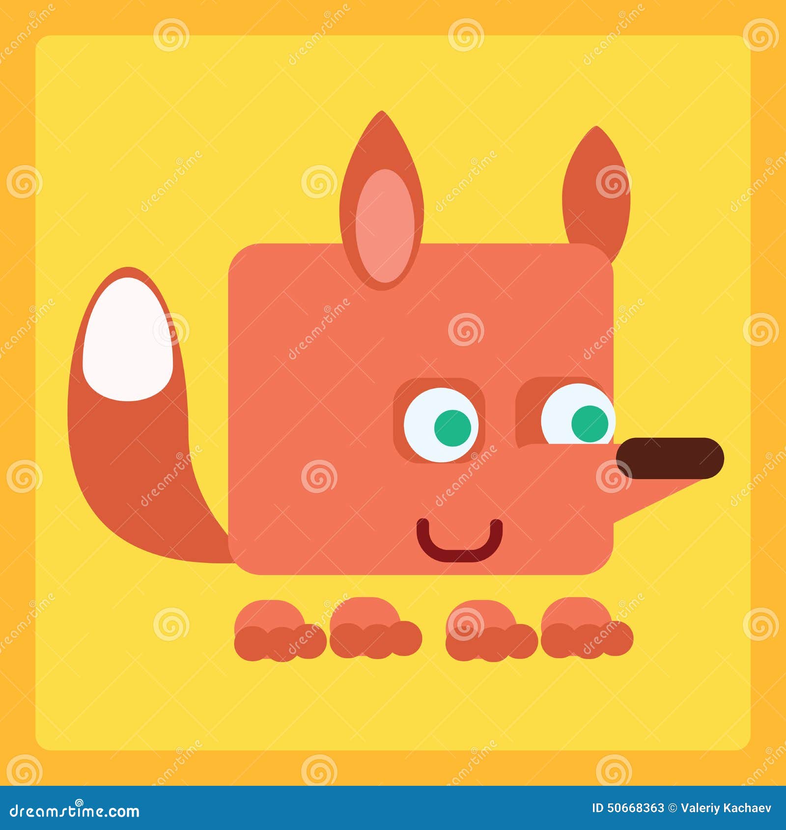 Símbolo Estilizado Do ícone Do Fox Ilustração Stock - Ilustração de ...