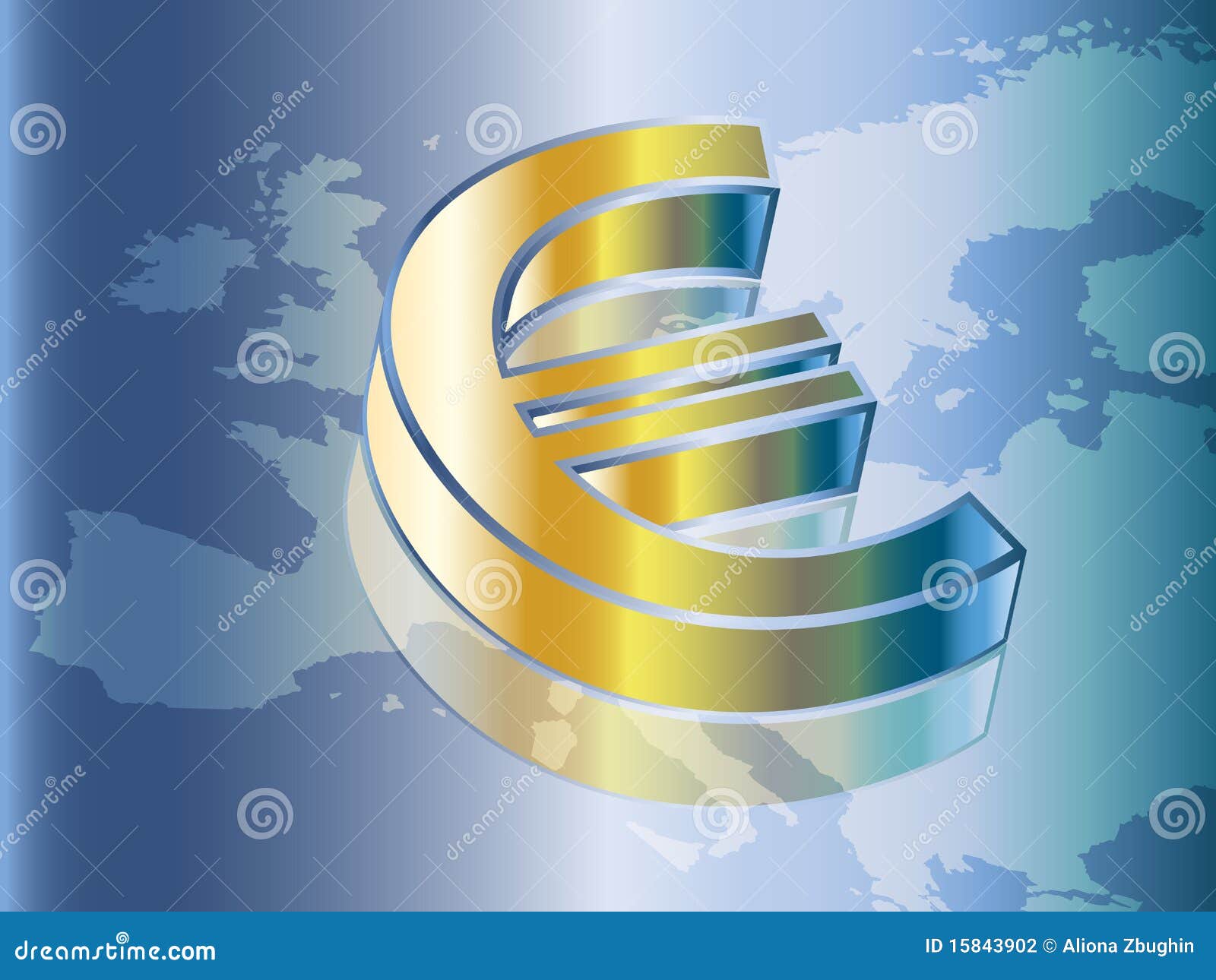 Símbolo euro ilustración del vector. Ilustración de negocios - 15843902