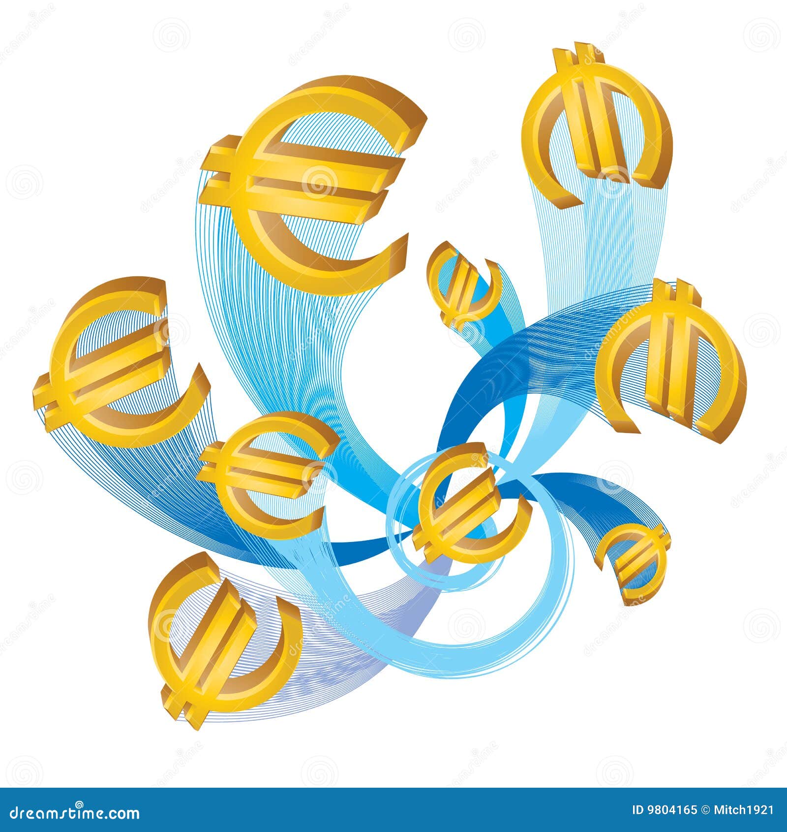 Símbolo euro ilustración del vector. Ilustración de divisa - 9804165