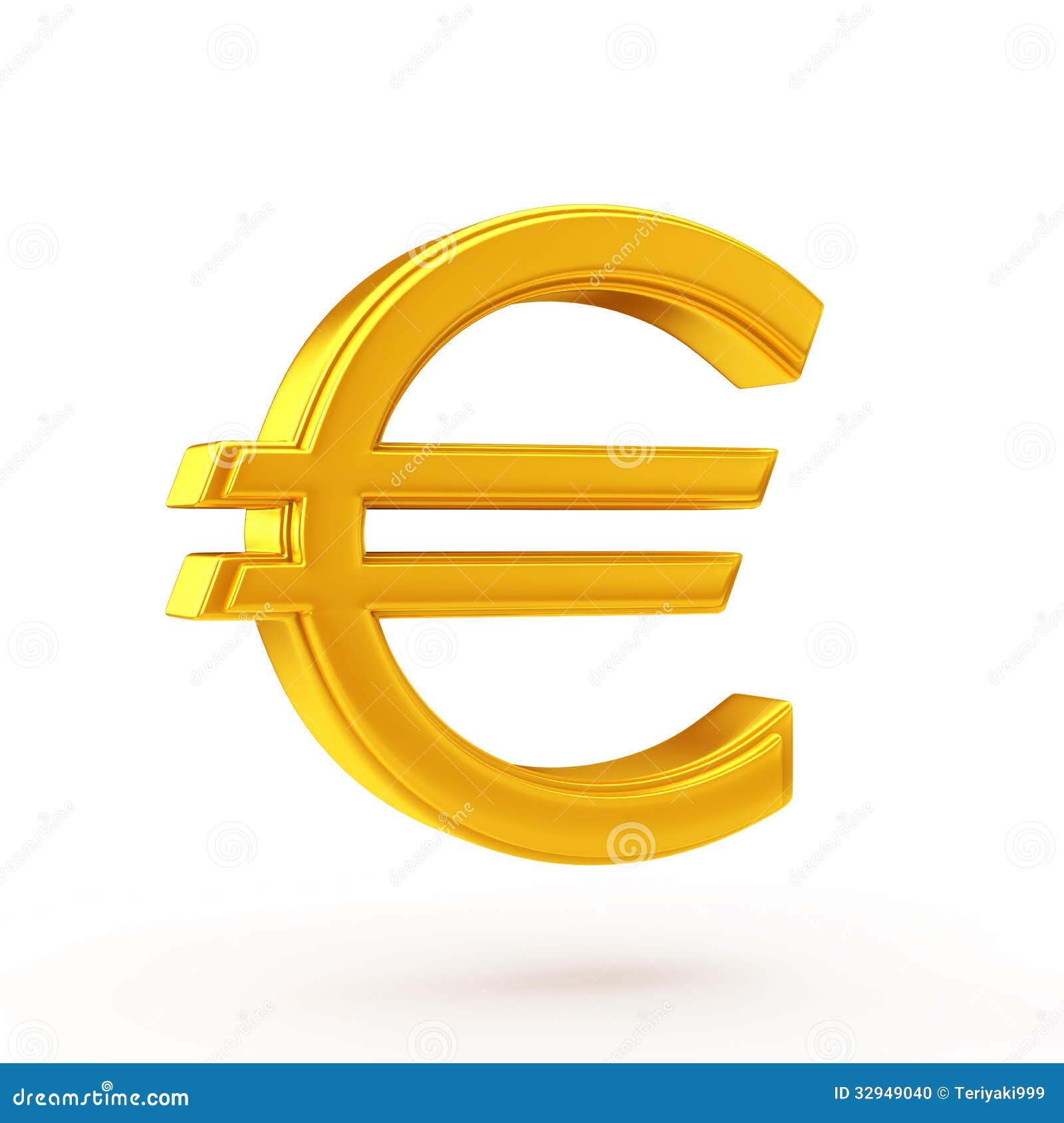 Símbolo euro de oro stock de ilustración. Ilustración de capital - 32949040