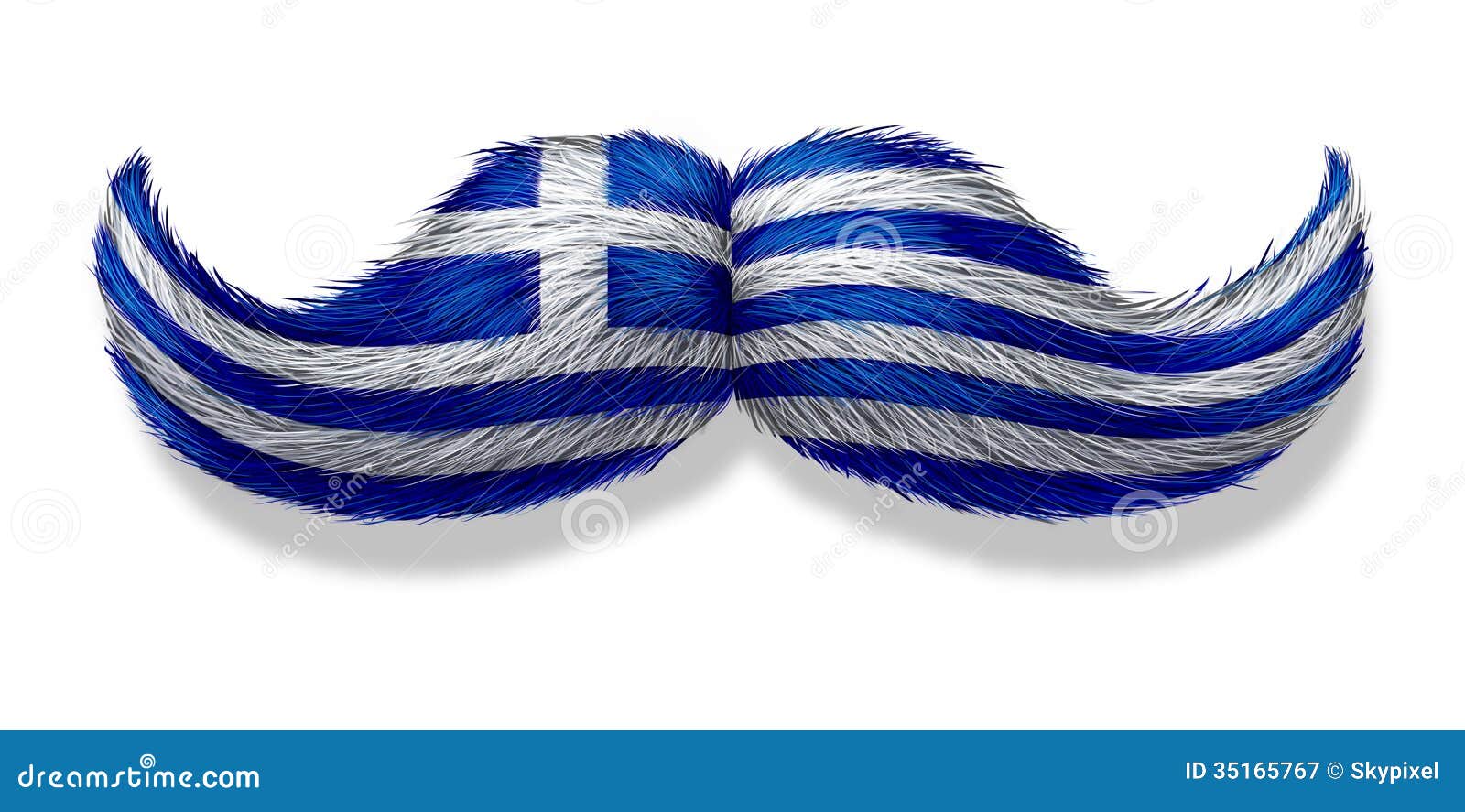 Símbolo grego do bigode ilustração stock. Ilustração de grécia - 35165767