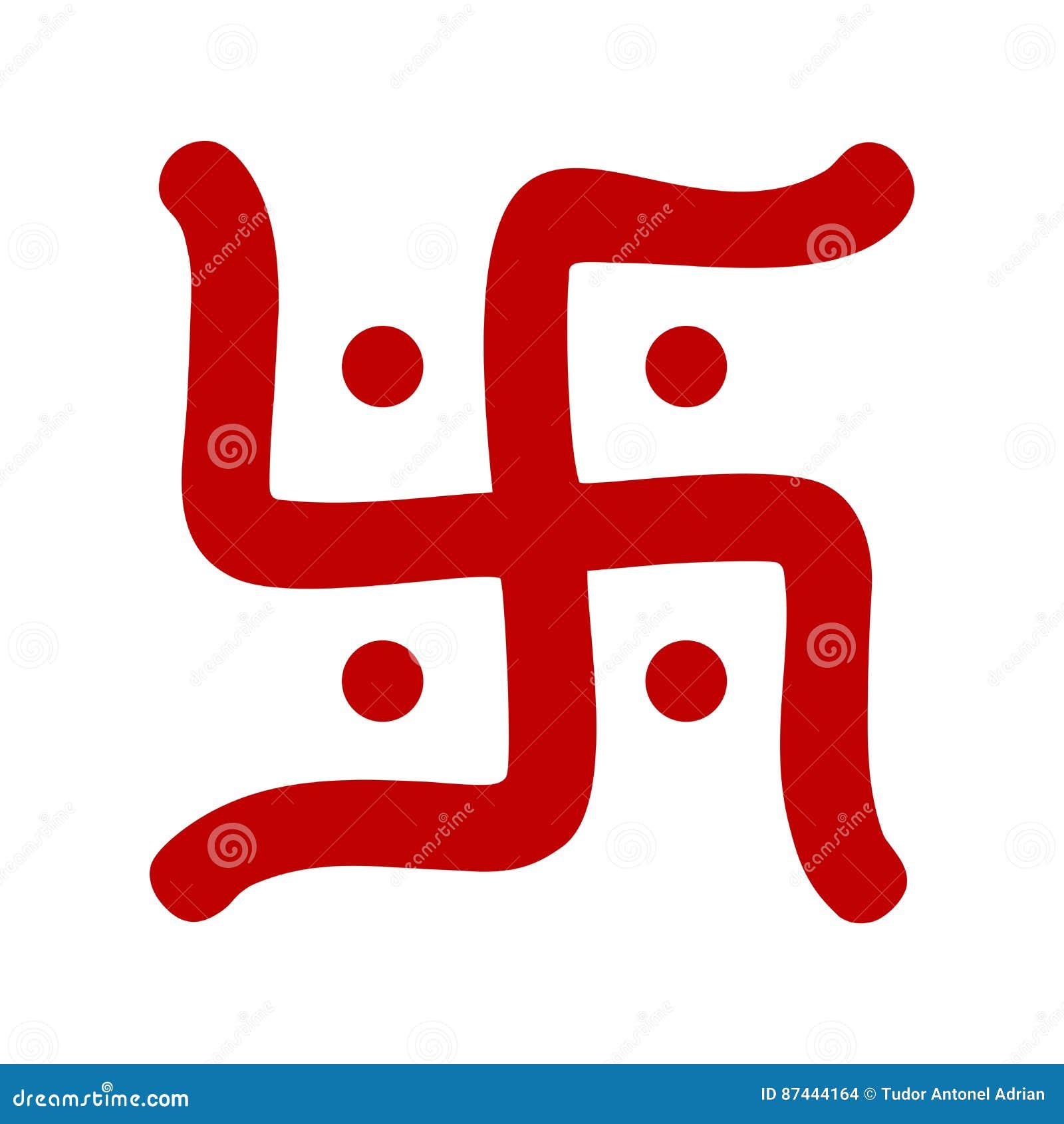 Símbolo Hindú De La Cruz Gamada Stock de ilustración - Ilustración de ...