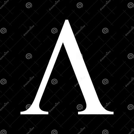 Símbolo Lambda De Letra Grega Ilustração Stock - Ilustração de tinta ...