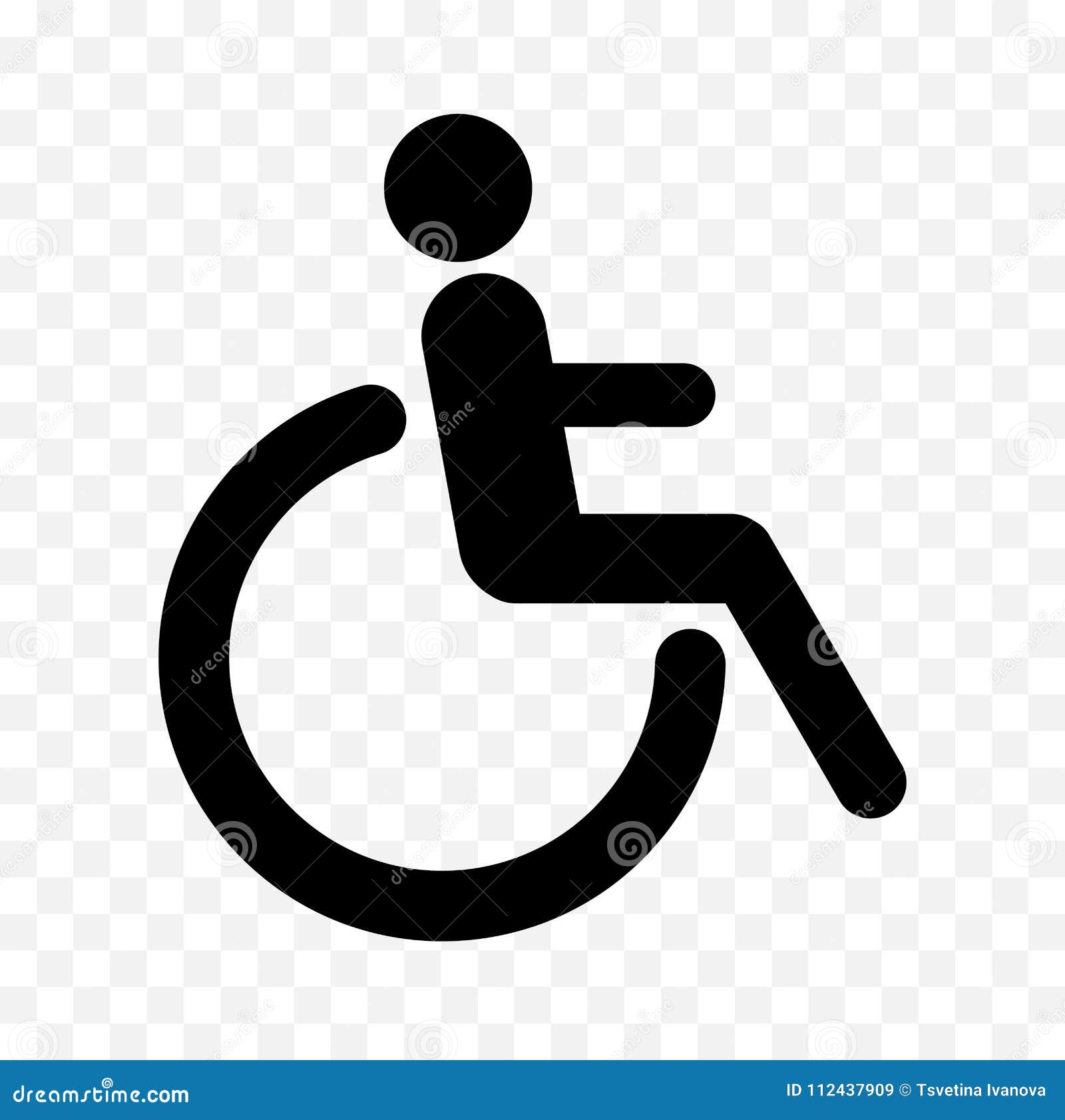 Símbolo lisiado ilustración del vector. Ilustración de transparente ...