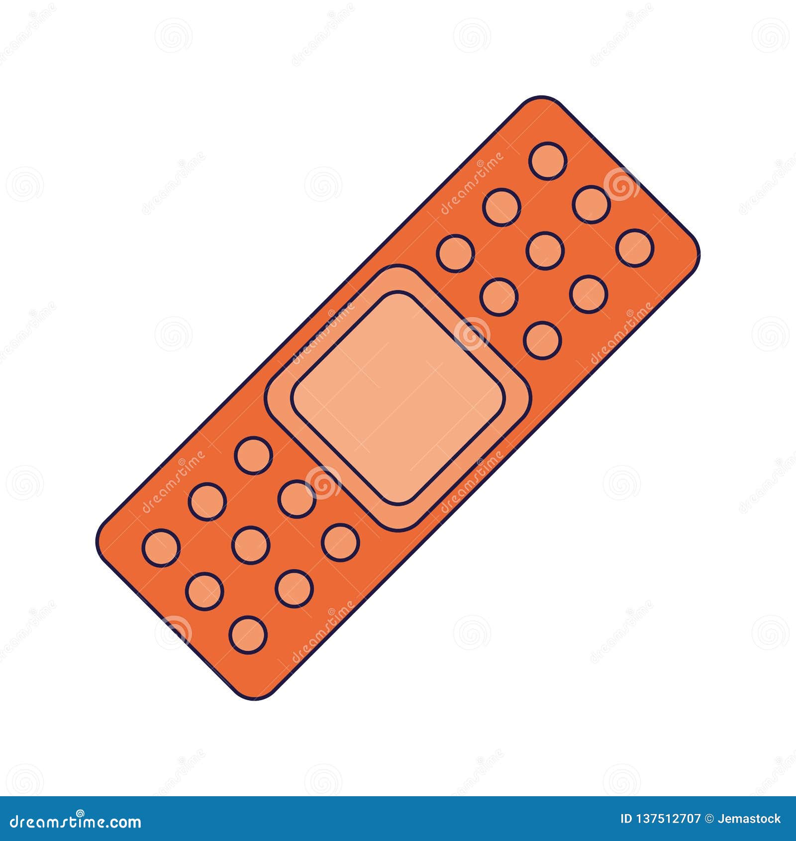 Símbolo Médico De La Tirita Ilustración del Vector - Ilustración de ...