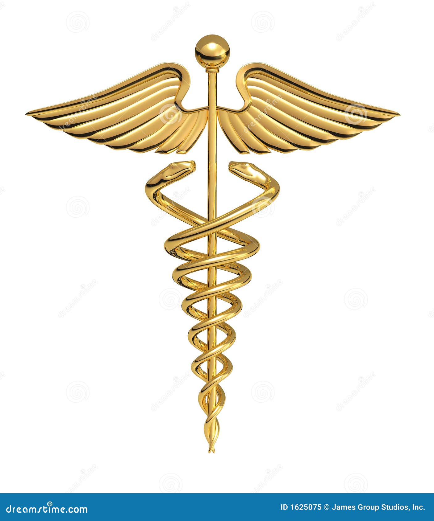Símbolo médico del caduceo stock de ilustración. Ilustración de cure ...