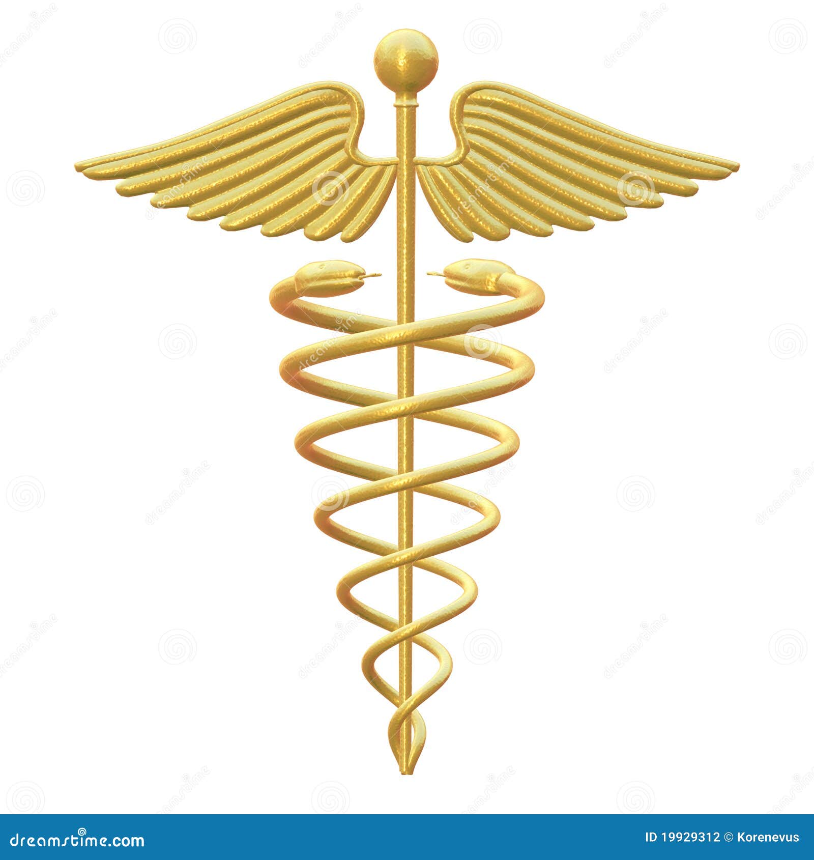 Símbolo médico do Caduceus ilustração stock. Ilustração de médico ...