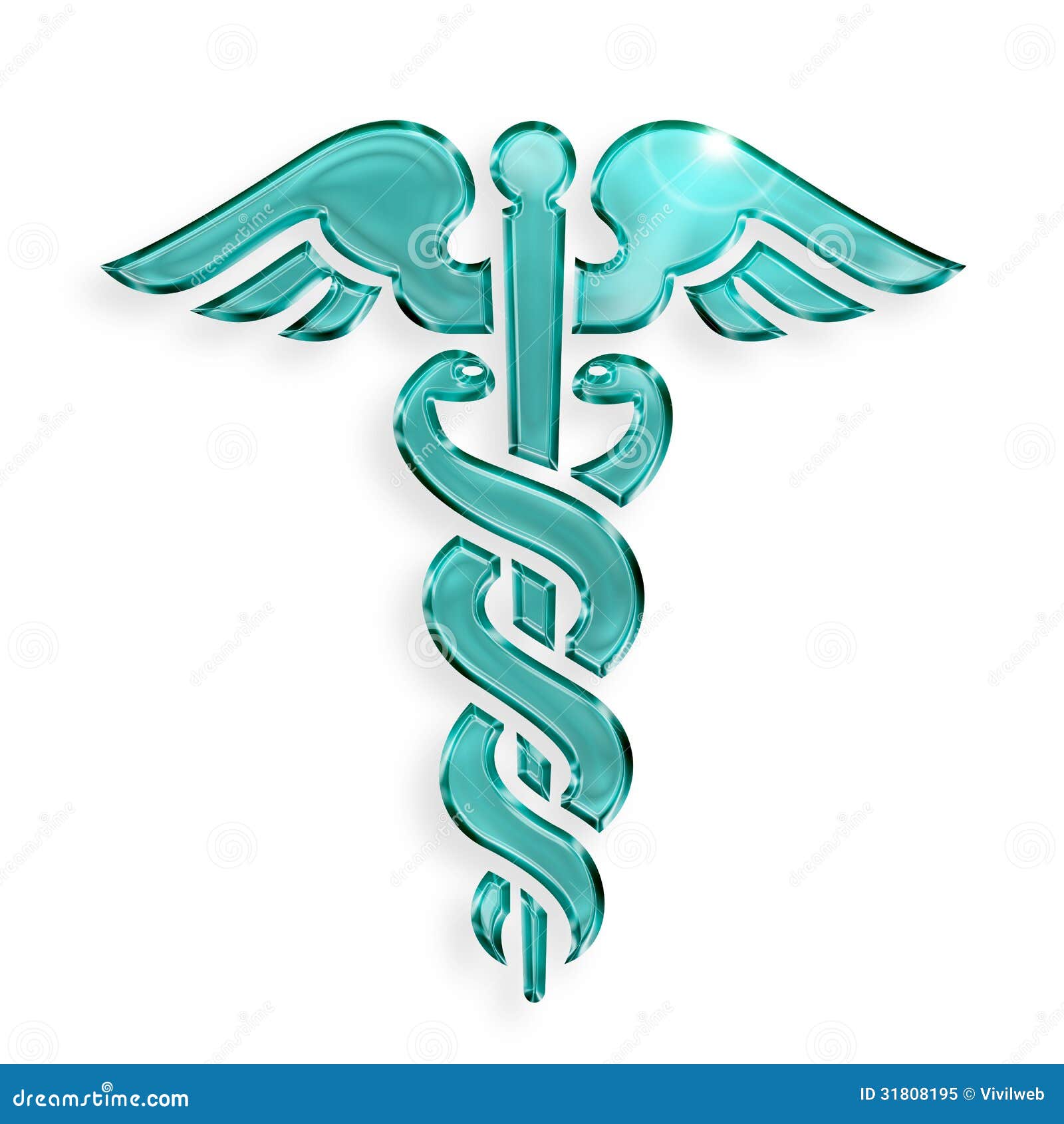 Símbolo médico do Caduceus ilustração stock. Ilustração de ambulatorial ...