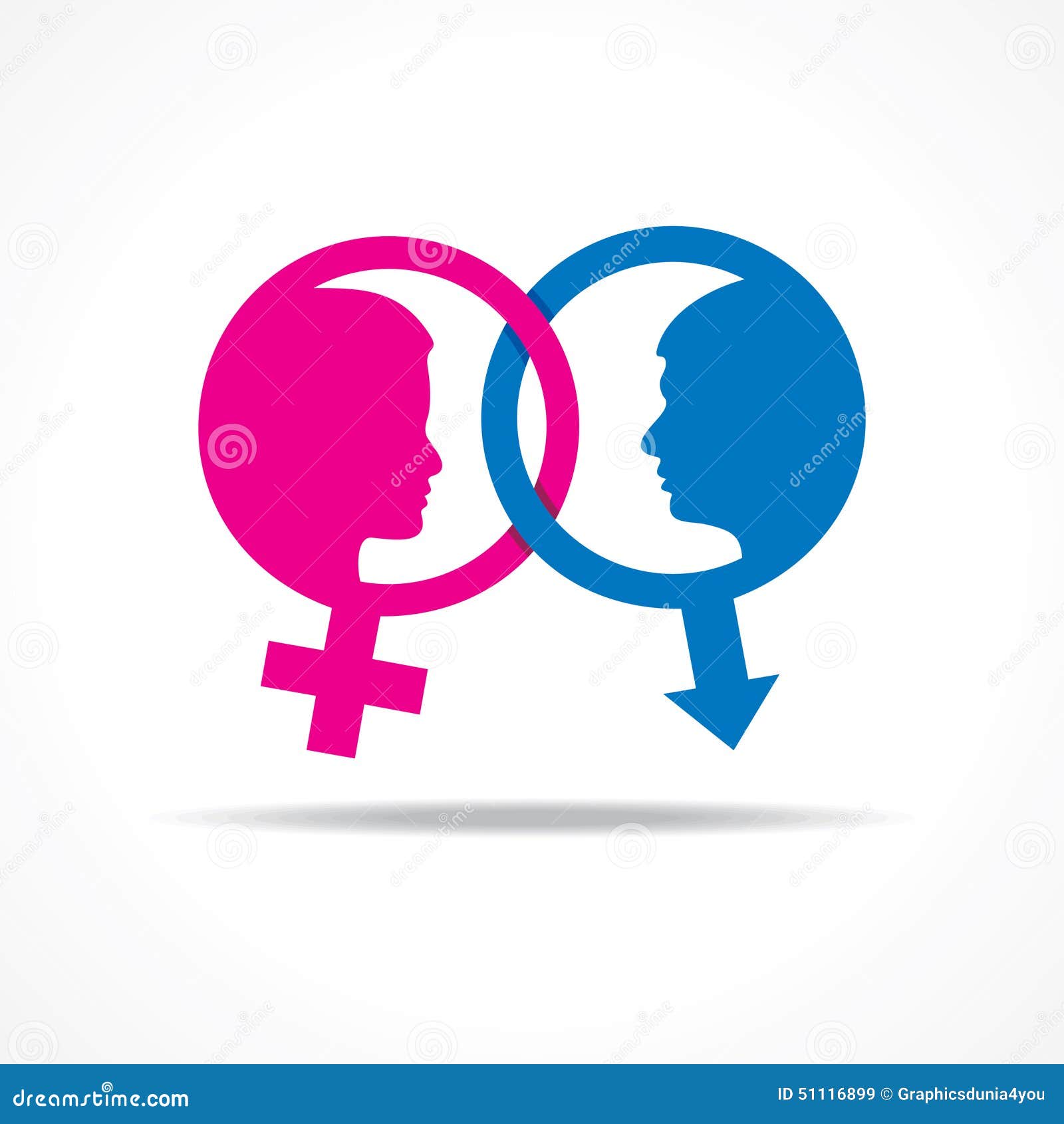 Símbolo masculino e fêmea ilustração do vetor. Ilustração de amante ...