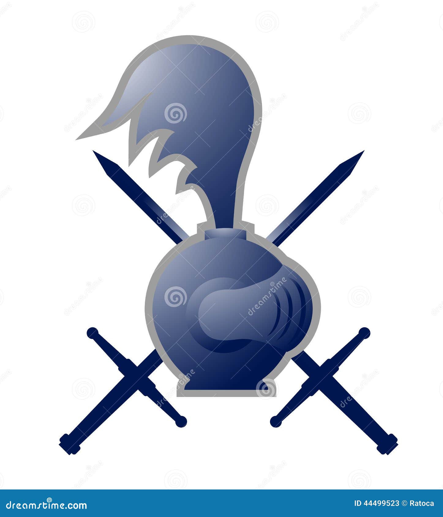 Símbolo Medieval Do Guerreiro Ilustração do Vetor - Ilustração de ...