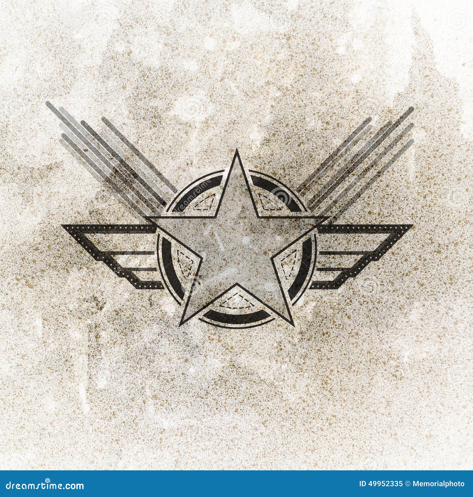 Símbolo Militar Da Força Aérea Ilustração Stock - Ilustração de ...