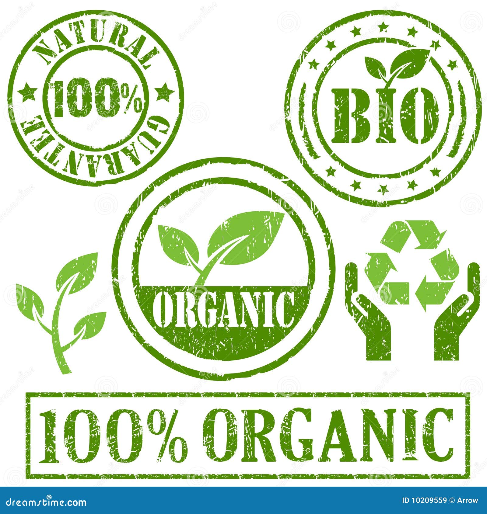 Símbolo orgánico y natural stock de ilustración. Ilustración de lata ...