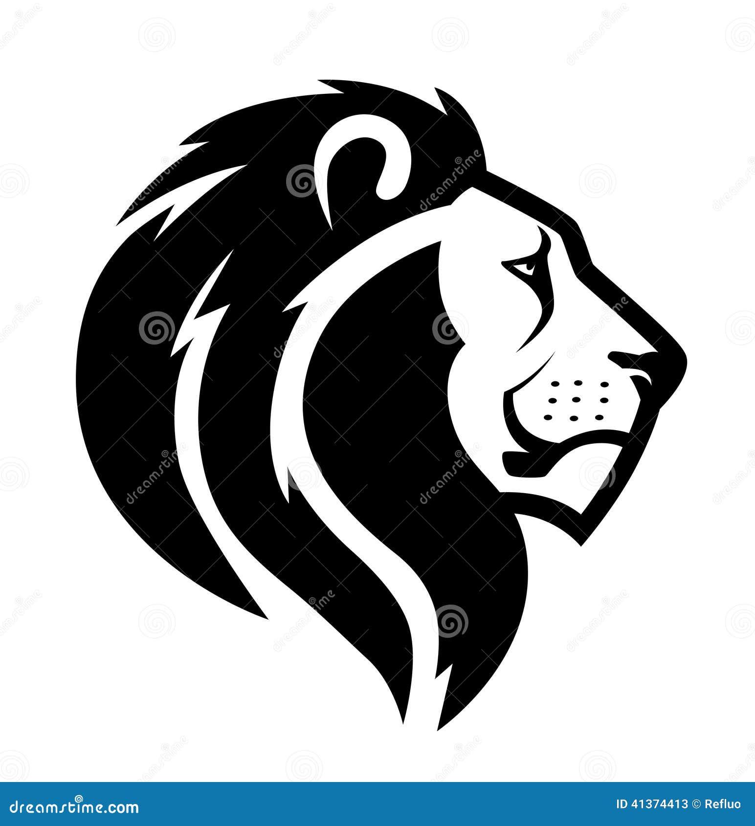 Símbolo principal del león ilustración del vector. Ilustración de ...
