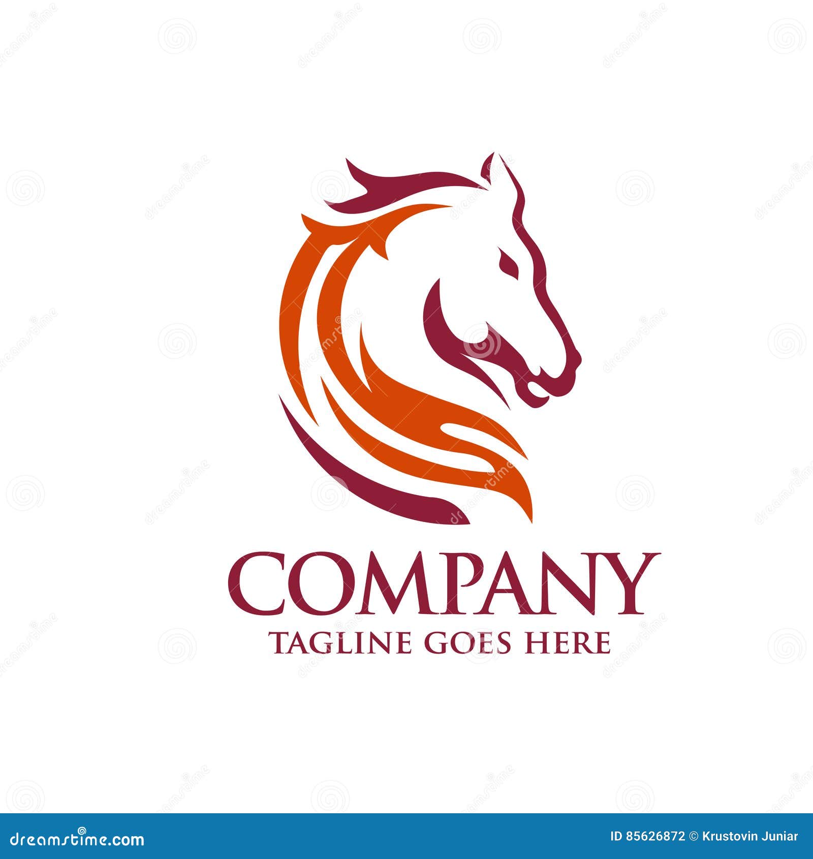 Símbolo Principal Do Cavalo Ilustração do Vetor - Ilustração de ...