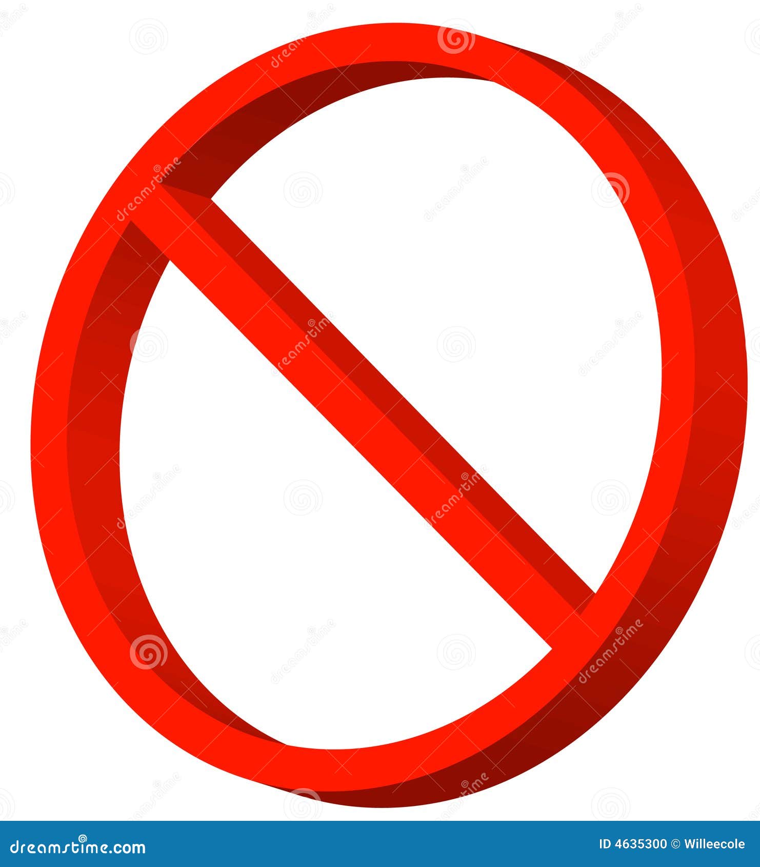 Símbolo prohibido ilustración del vector. Ilustración de restricto ...