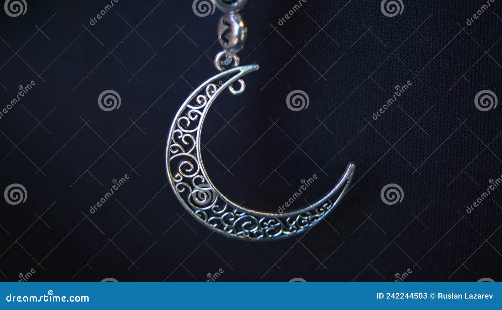 Símbolo Religioso Da Lua Crescente Video Estoque - Vídeo de islâmica ...