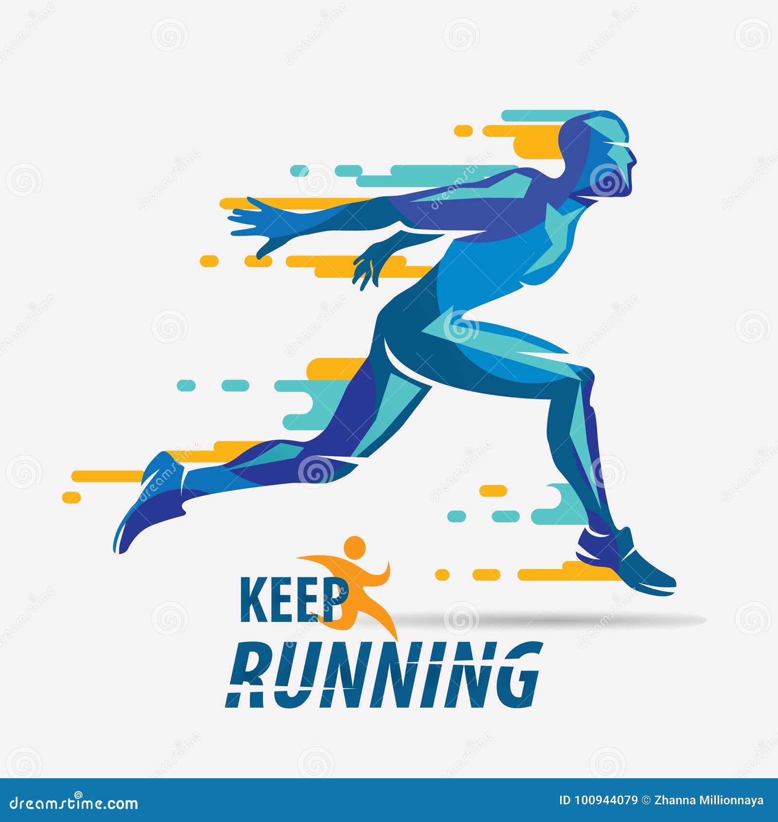 Símbolo Running Do Vetor Do Homem Ilustração do Vetor - Ilustração de ...