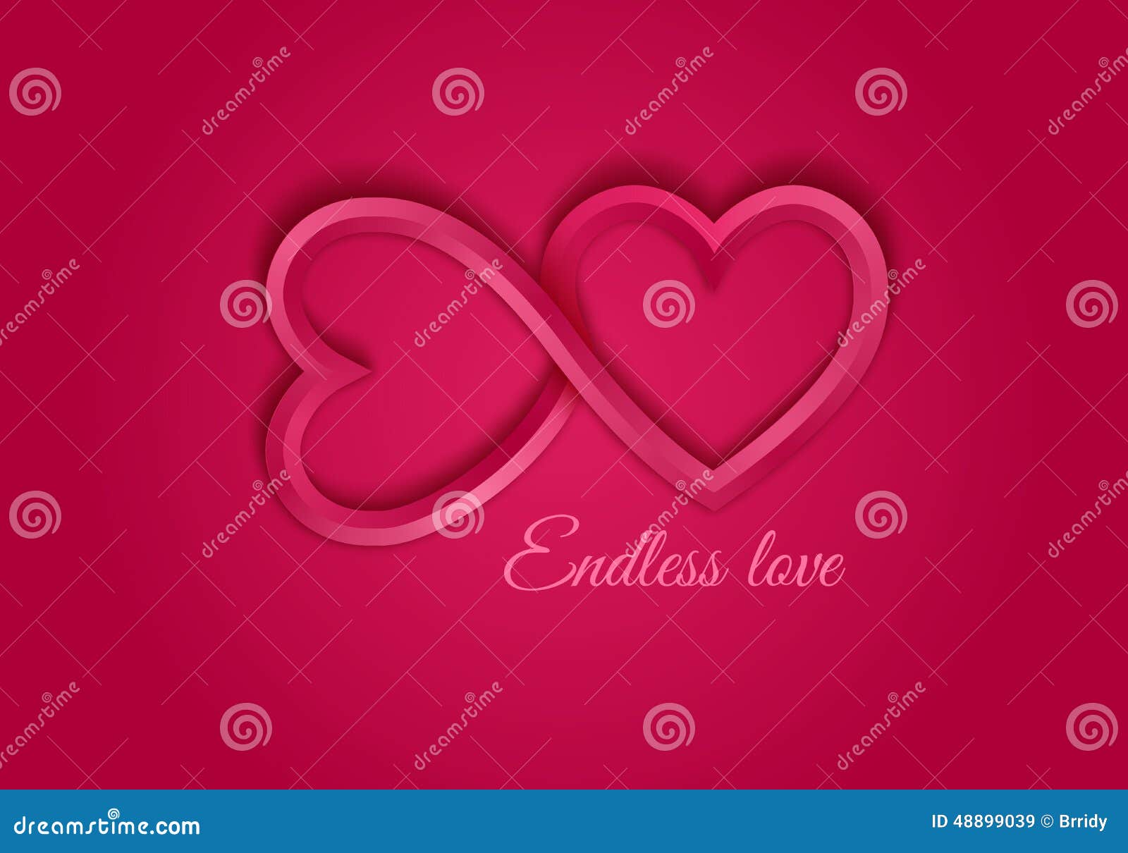 Símbolo Sin Fin Rojo Del Amor Ilustración del Vector - Ilustración de ...