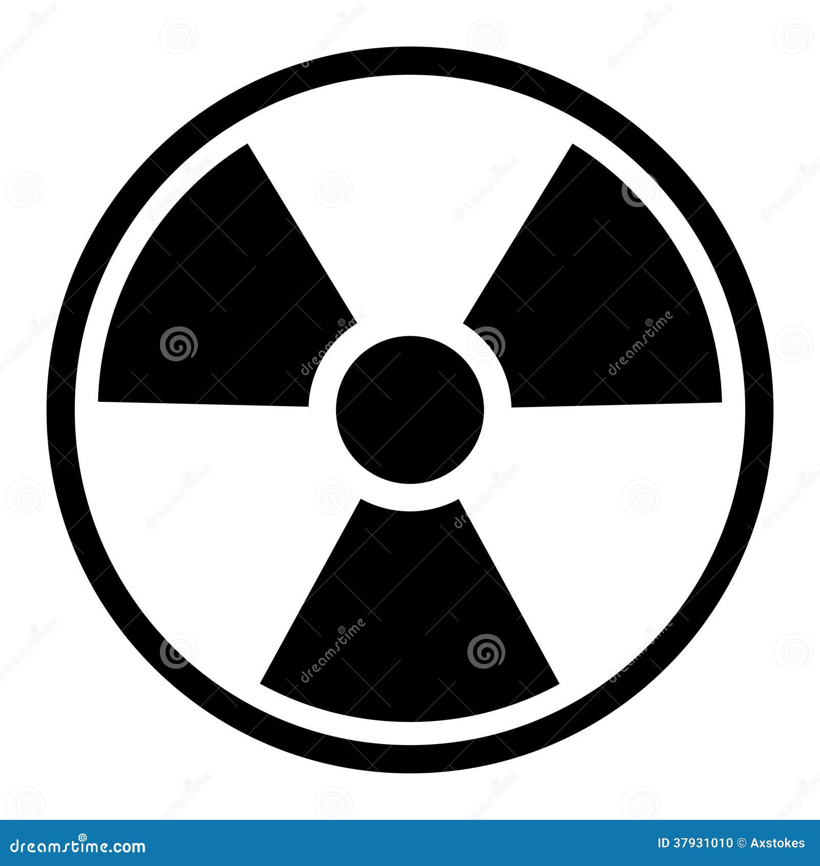 Símbolo/sinal da radiação ilustração stock. Ilustração de aviso - 37931010