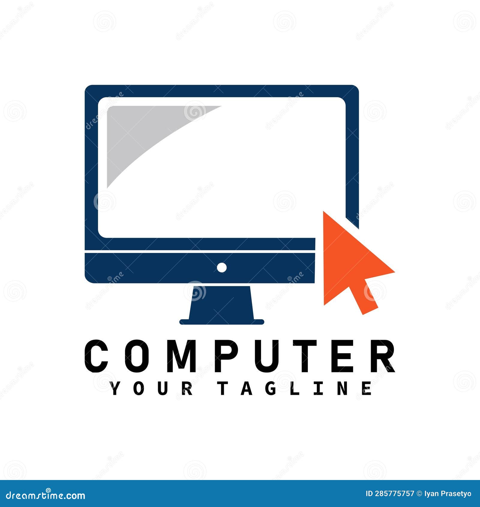 Símbolo Vectorial Del Logotipo Pc Del Logotipo Del Equipo Stock de ...