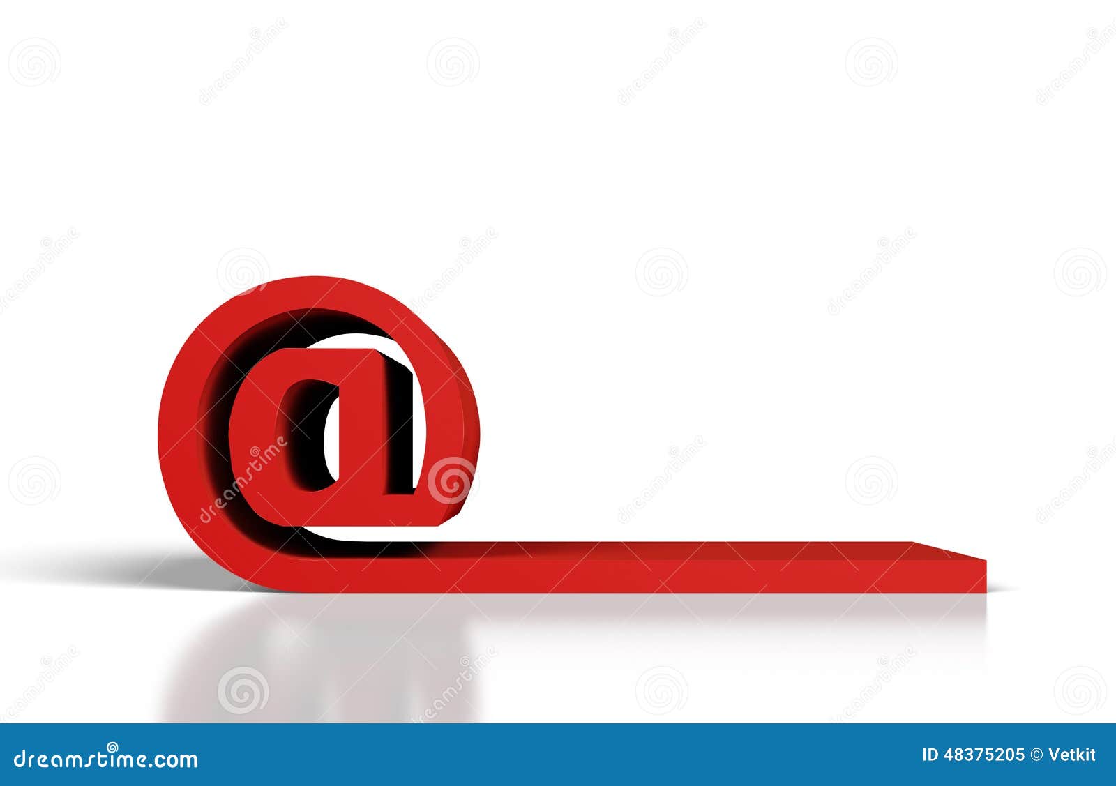 Símbolo vermelho do email ilustração stock. Ilustração de internet ...