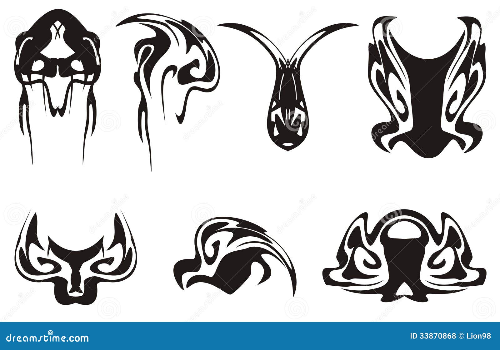 Símbolos animales ilustración del vector. Ilustración de extracto ...