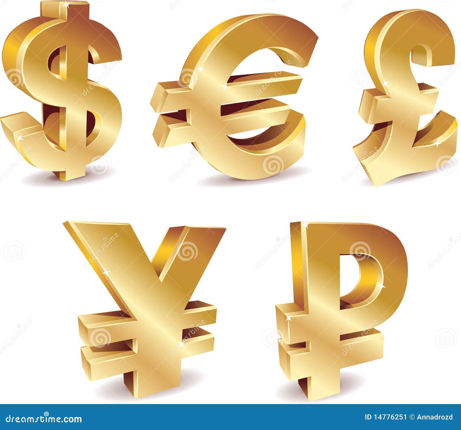 Símbolos De Dinero En Circulación Ilustración del Vector - Ilustración ...