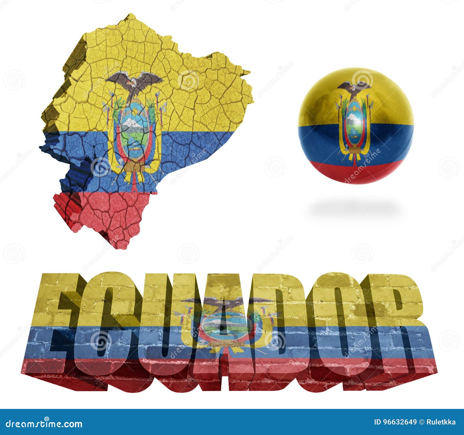 Símbolos de Ecuador stock de ilustración. Ilustración de meridional ...