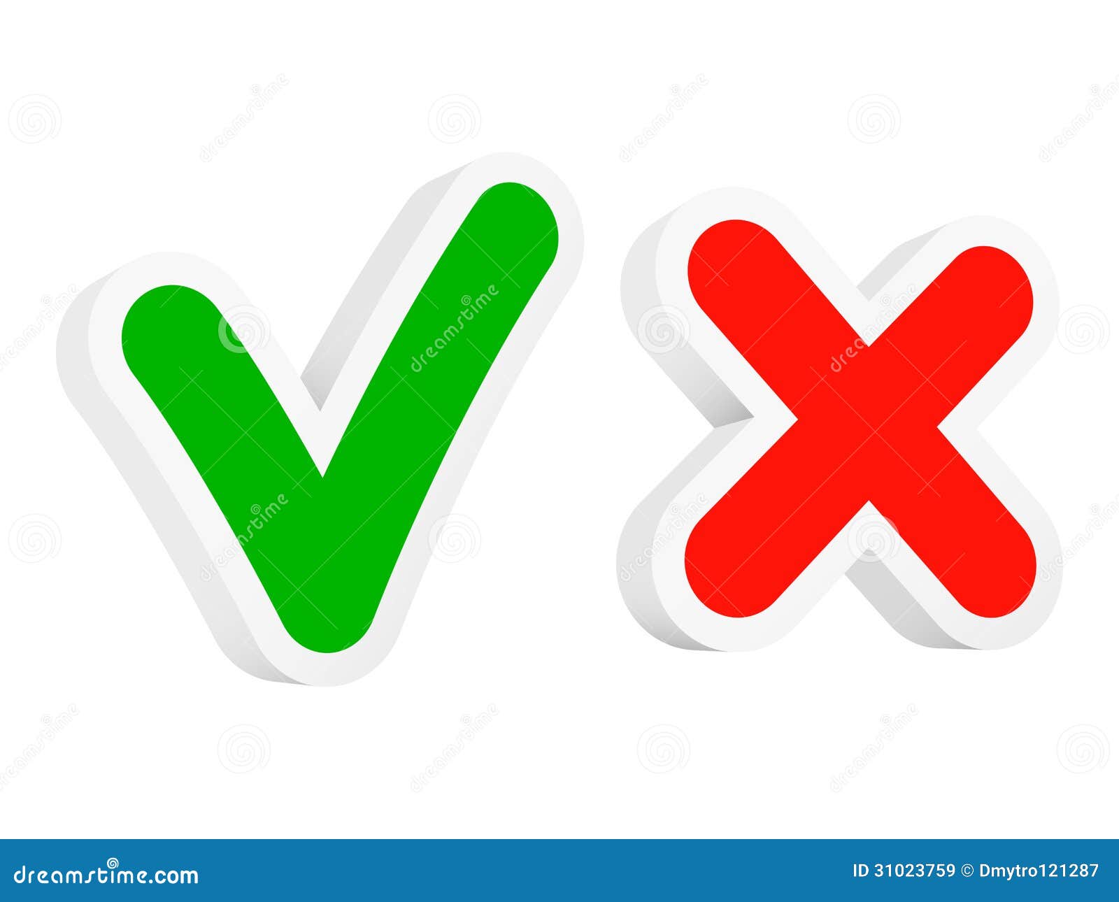 Símbolos De La Marca De Cotejo. Ilustración del Vector - Ilustración de ...