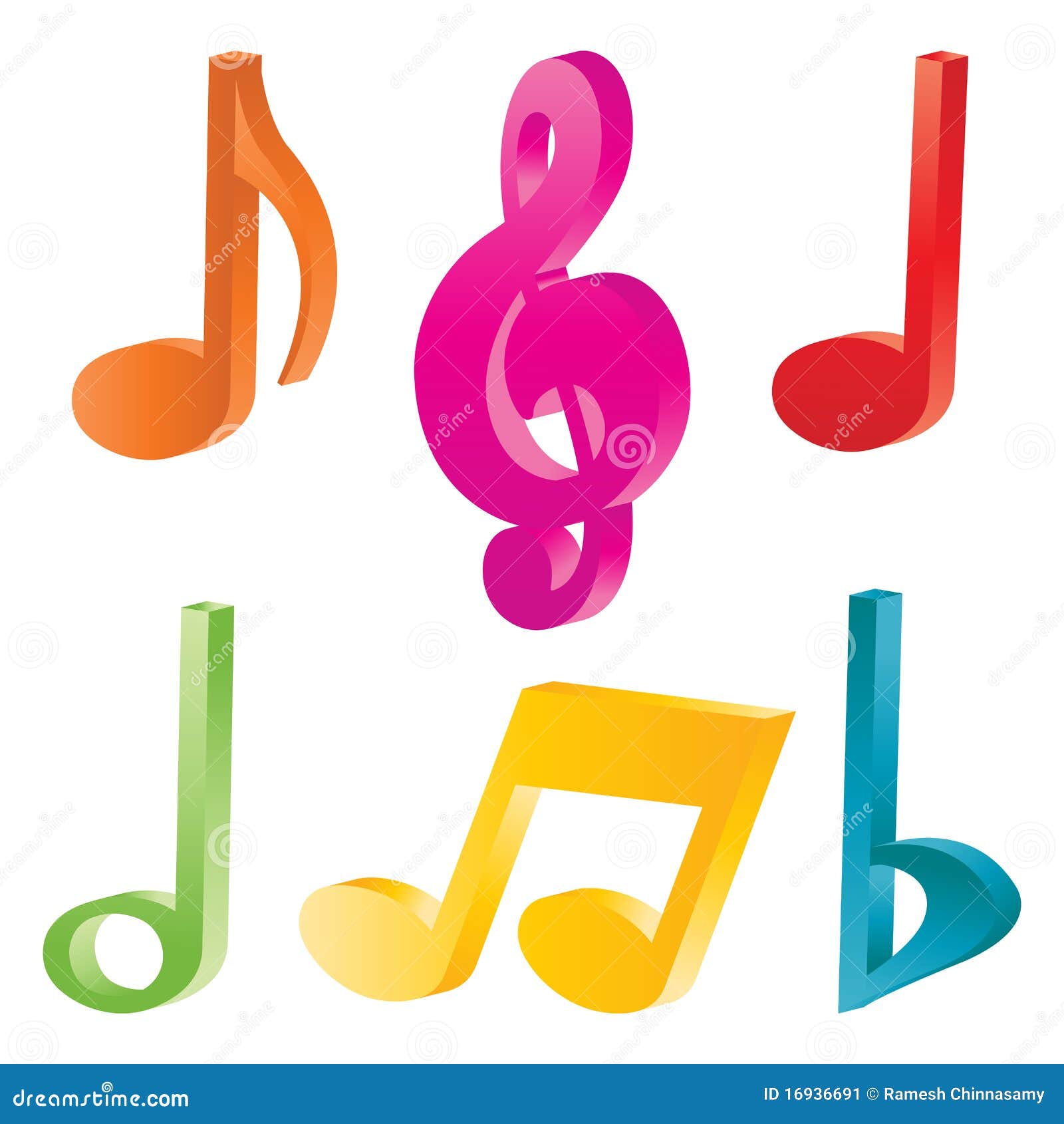 Símbolos de música ilustração stock. Ilustração de nota - 16936691