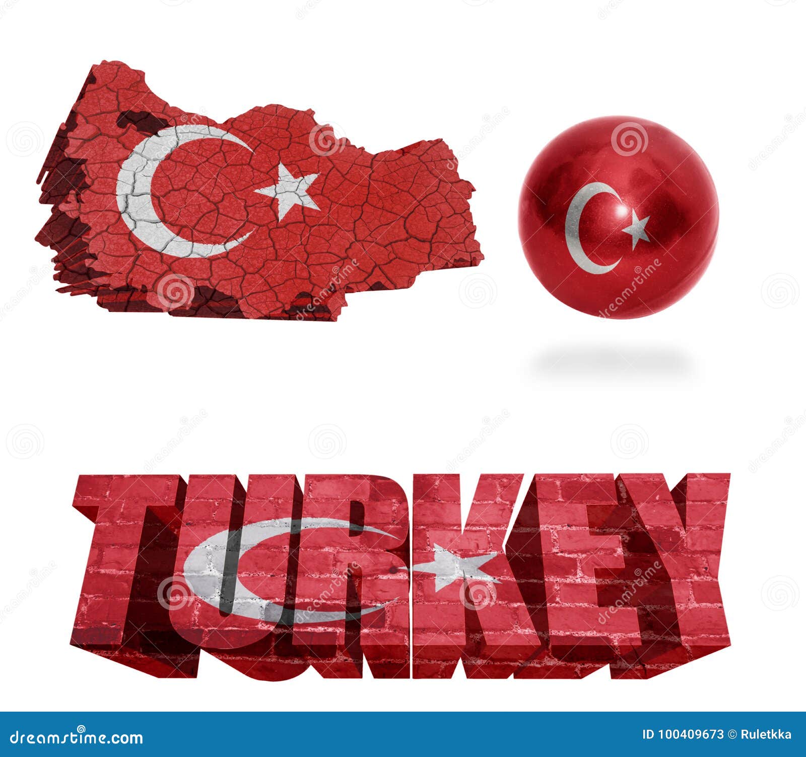 Símbolos de Turquía stock de ilustración. Ilustración de europeo ...