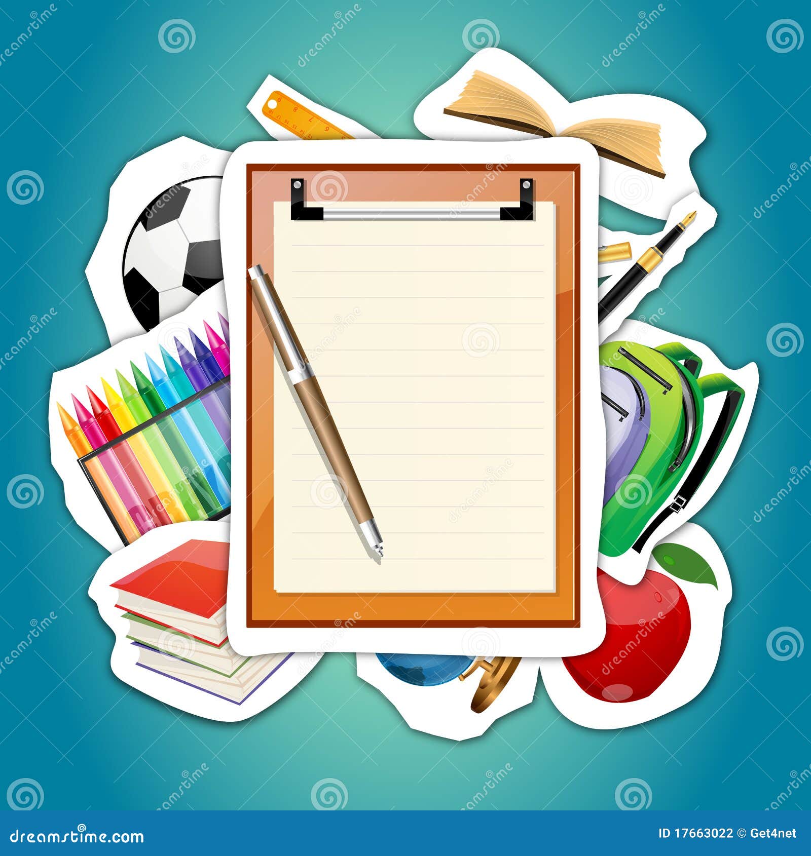 Símbolos del estudio stock de ilustración. Ilustración de papel - 17663022