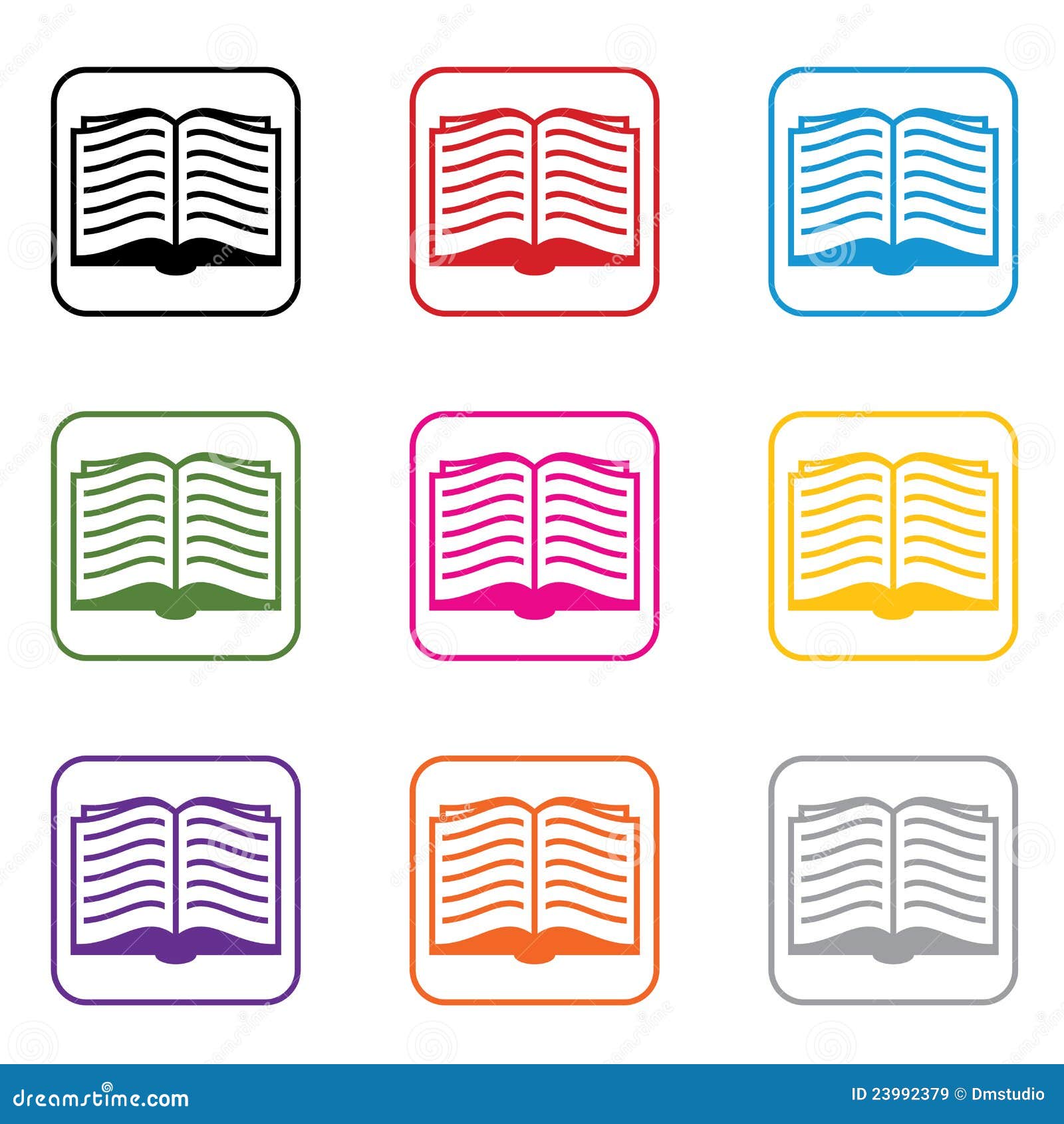 Símbolos del libro ilustración del vector. Ilustración de cuaderno ...