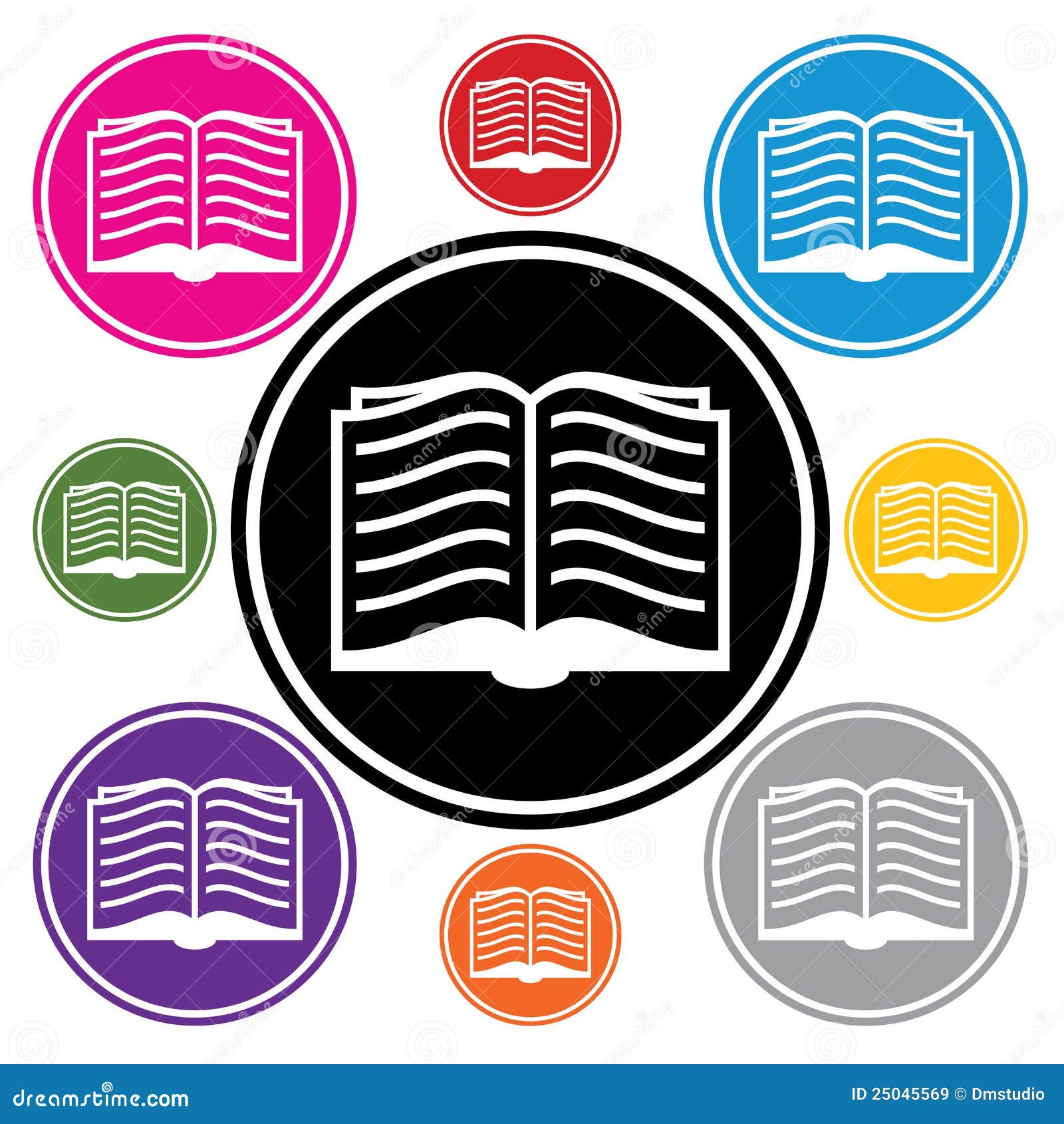 Símbolos Del Libro Del Vector Ilustración del Vector - Ilustración de ...