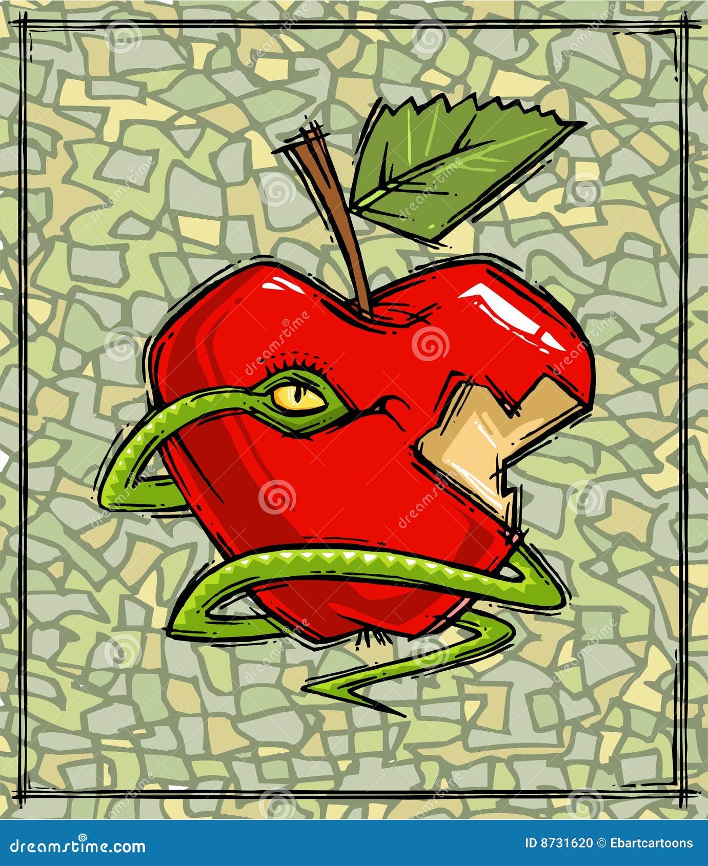 Símbolos Del Pecado Original Ilustración del Vector - Ilustración de ...