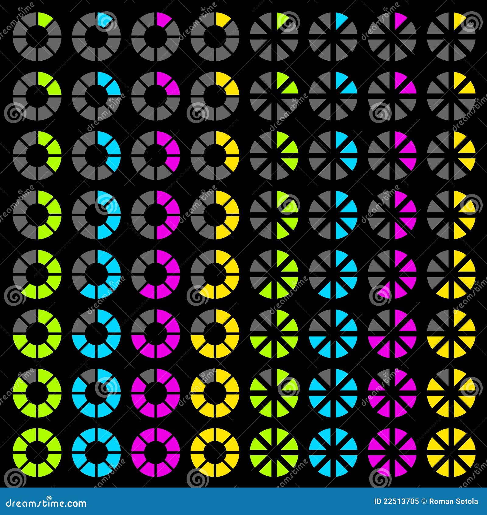 Símbolos del progreso ilustración del vector. Ilustración de descargar ...