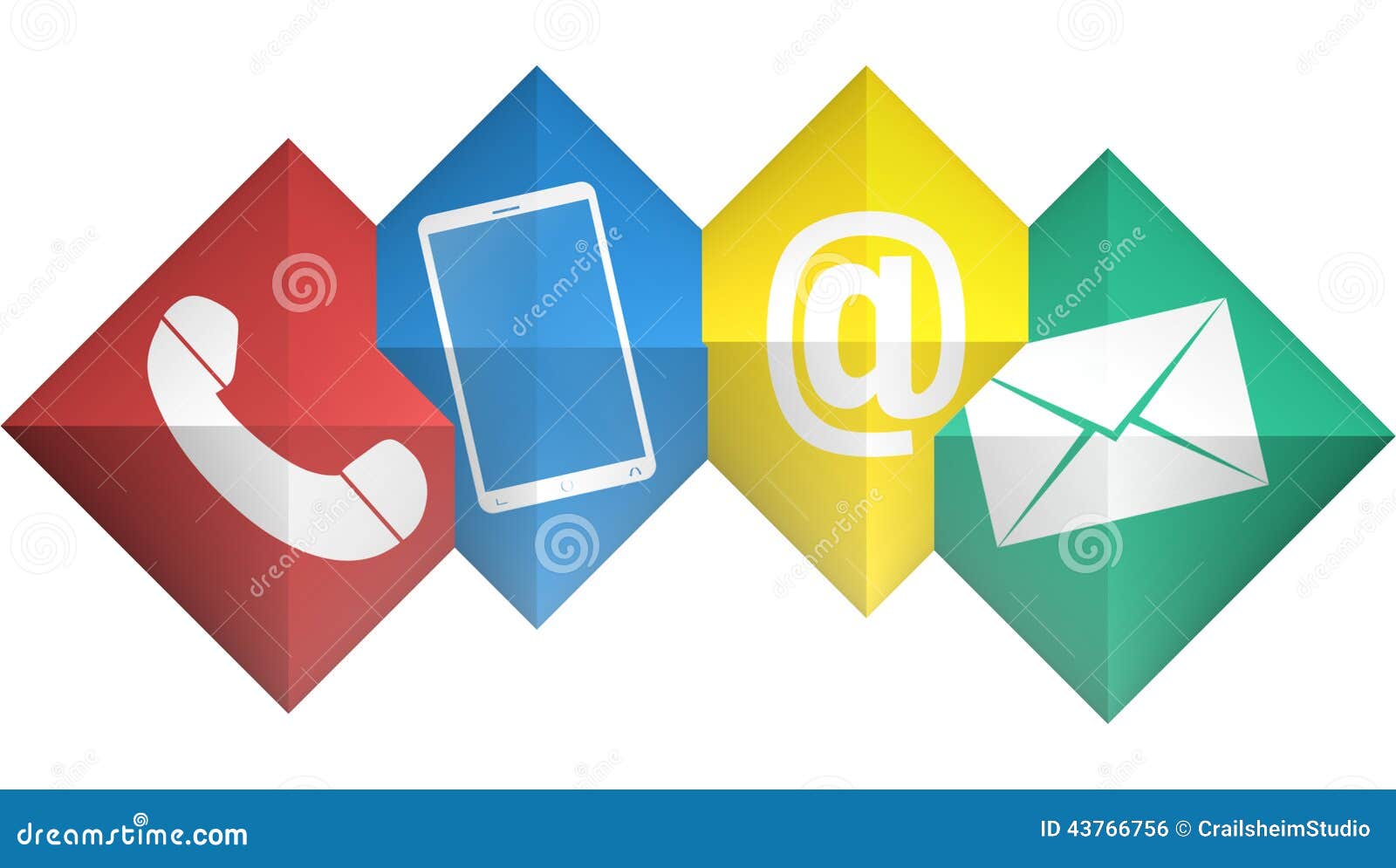 Símbolos do contato ilustração stock. Ilustração de folha - 43766756