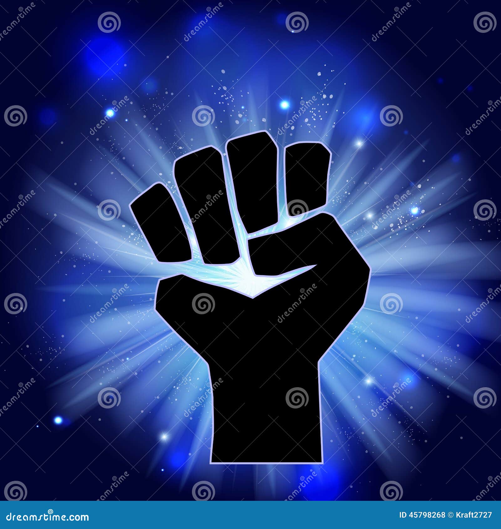 Símbolos do poder ilustração stock. Ilustração de roupa - 45798268