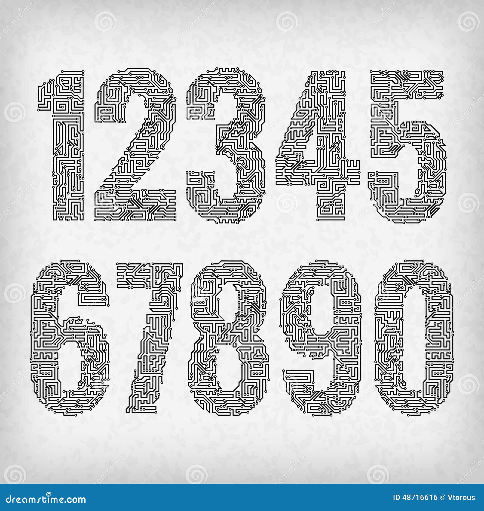 Símbolos do PWB ilustração do vetor. Ilustração de alfabeto - 48716616