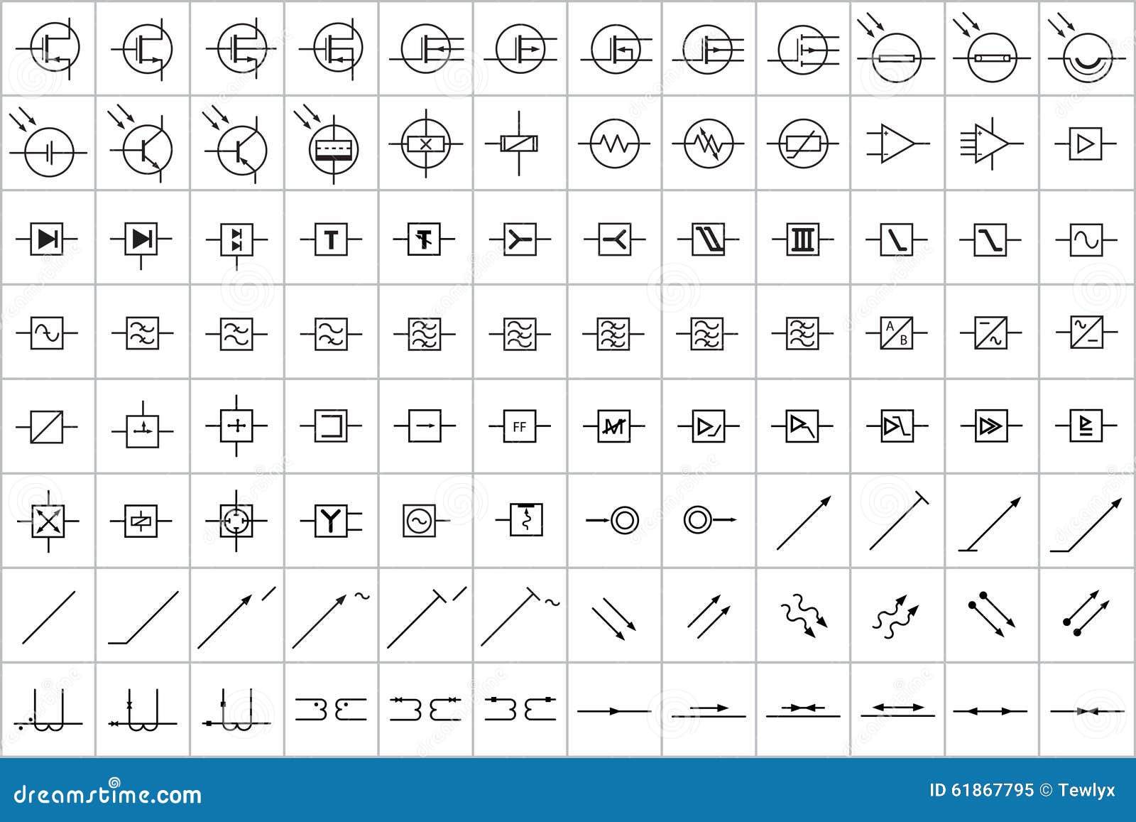 Grafico De Simbolos Eletronicos Principais Símbolos Elétricos Em