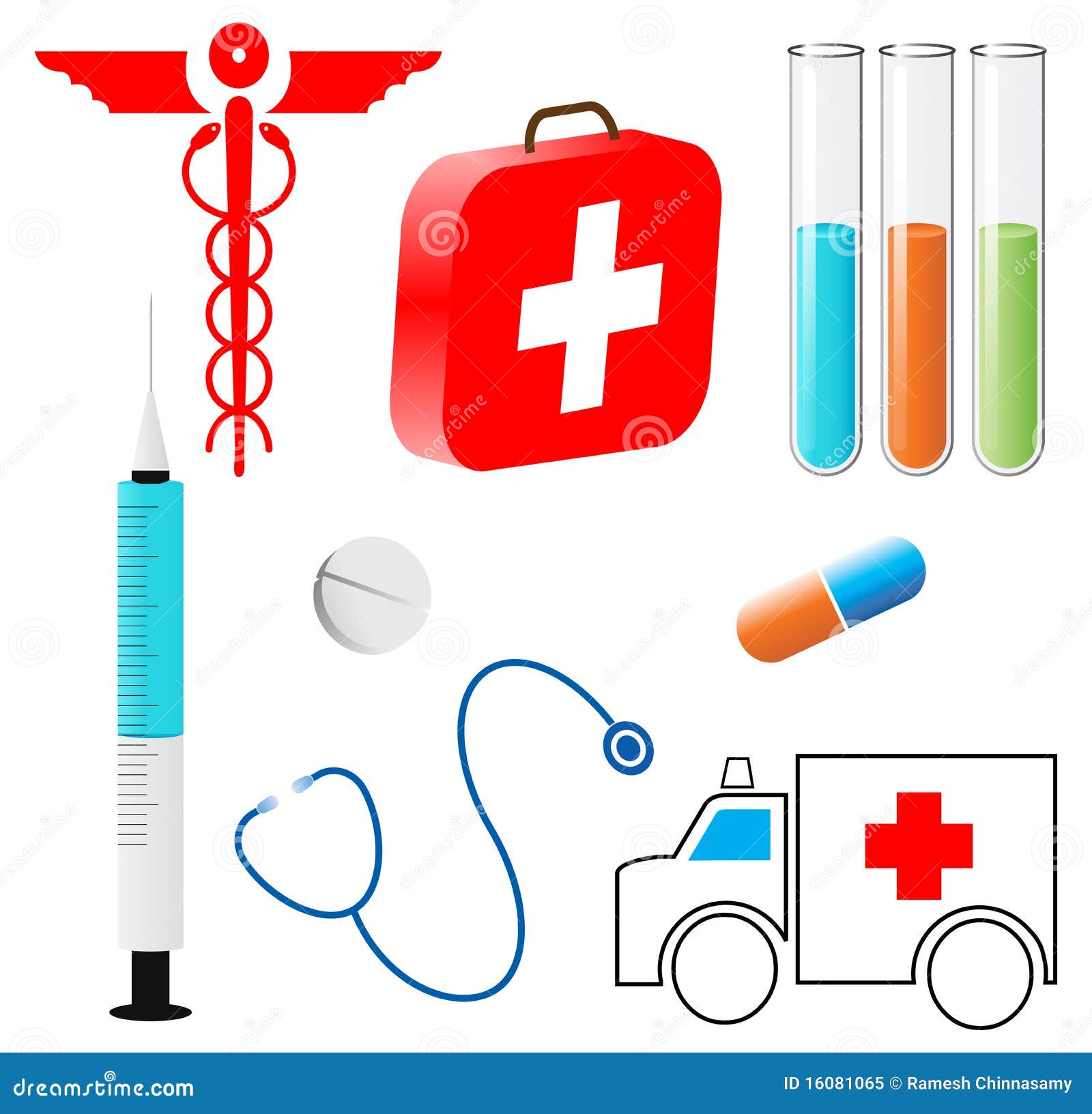 Símbolos médicos imagen editorial. Ilustración de emergencia - 16081065