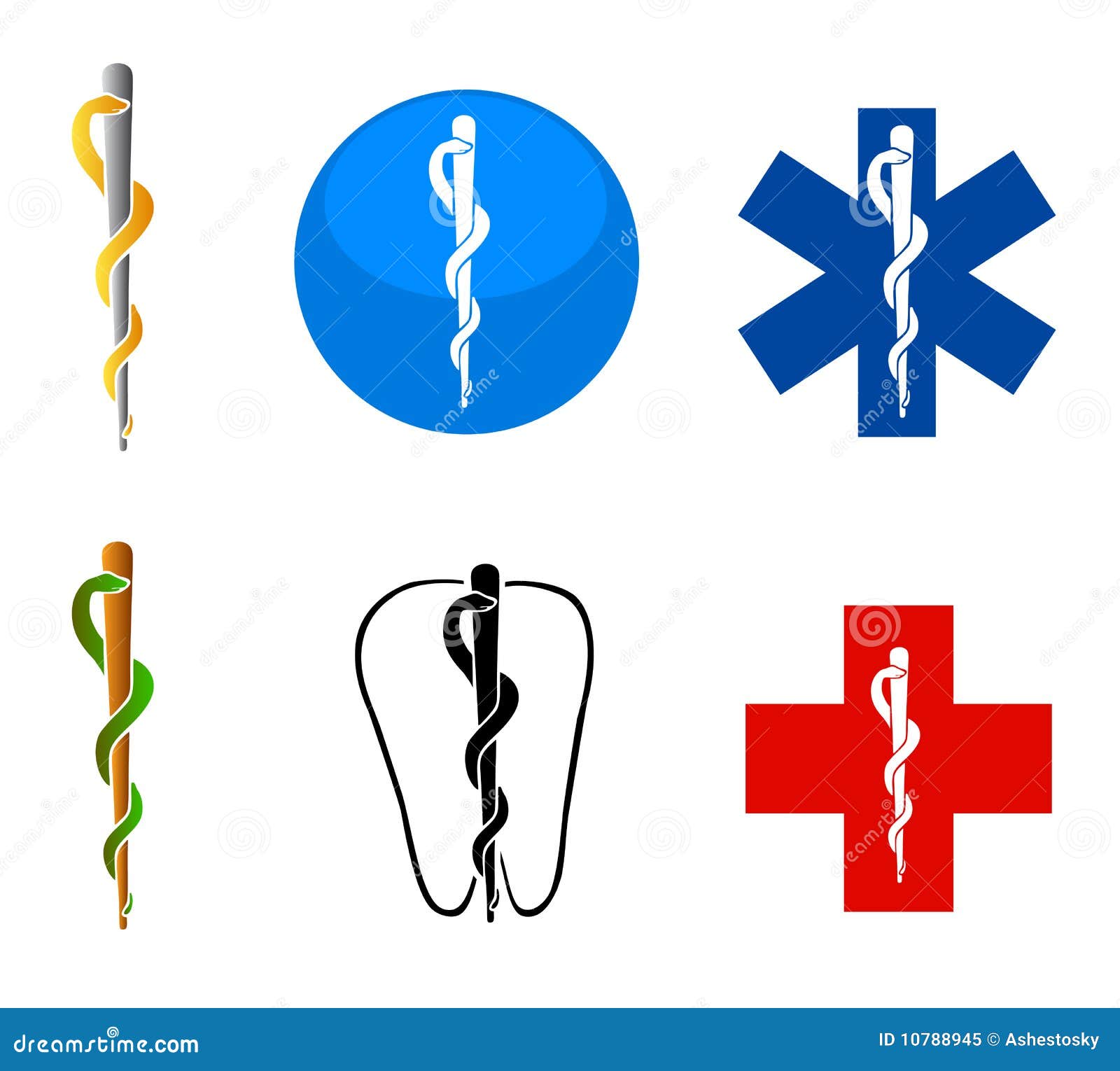 Símbolos Médicos De La Salud Ilustración del Vector - Ilustración de ...